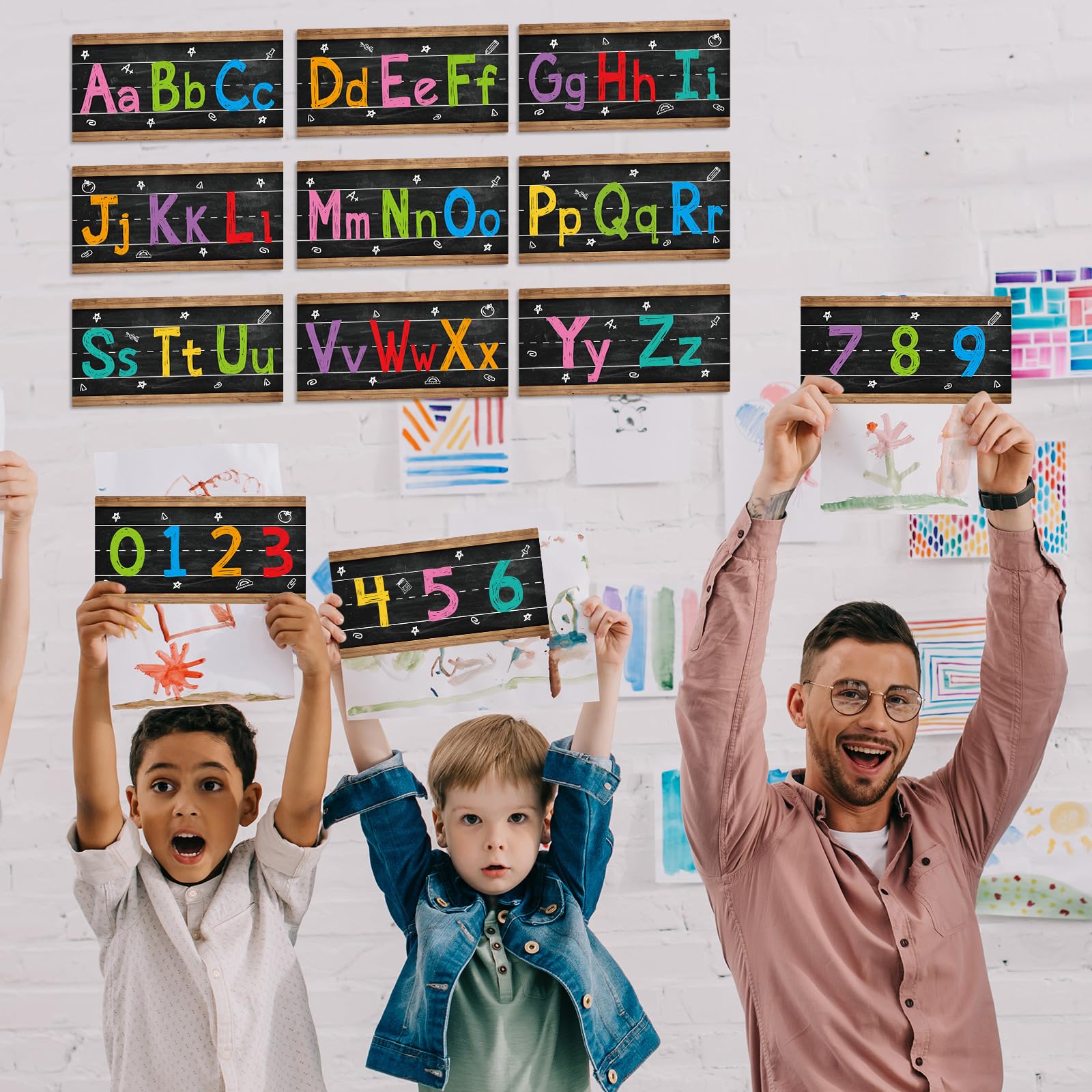 Snapklik.com : 12 Pieces Alphabet Bulletin Board Strips Set Alphabet ...