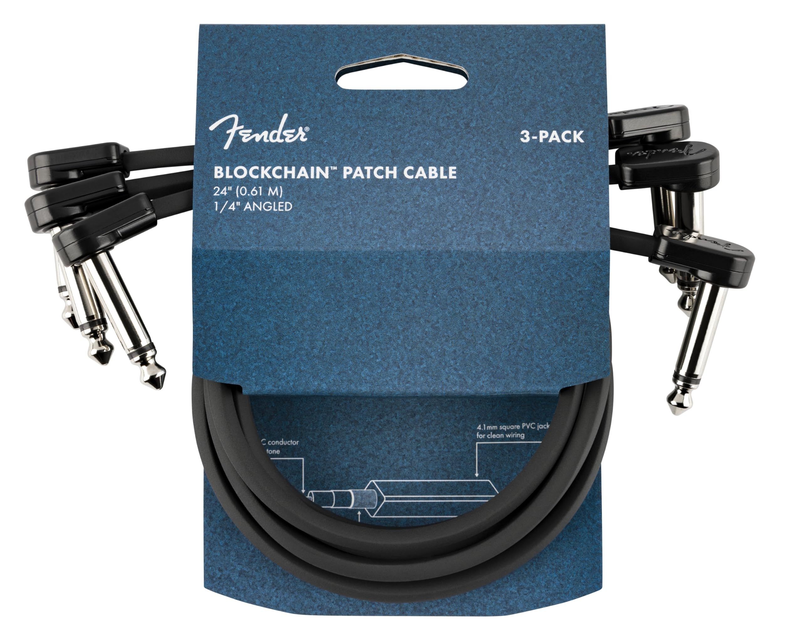 Amazon.com: Fender Blockchain 24" Patch Cable, Guitar Cable, Guitar ...