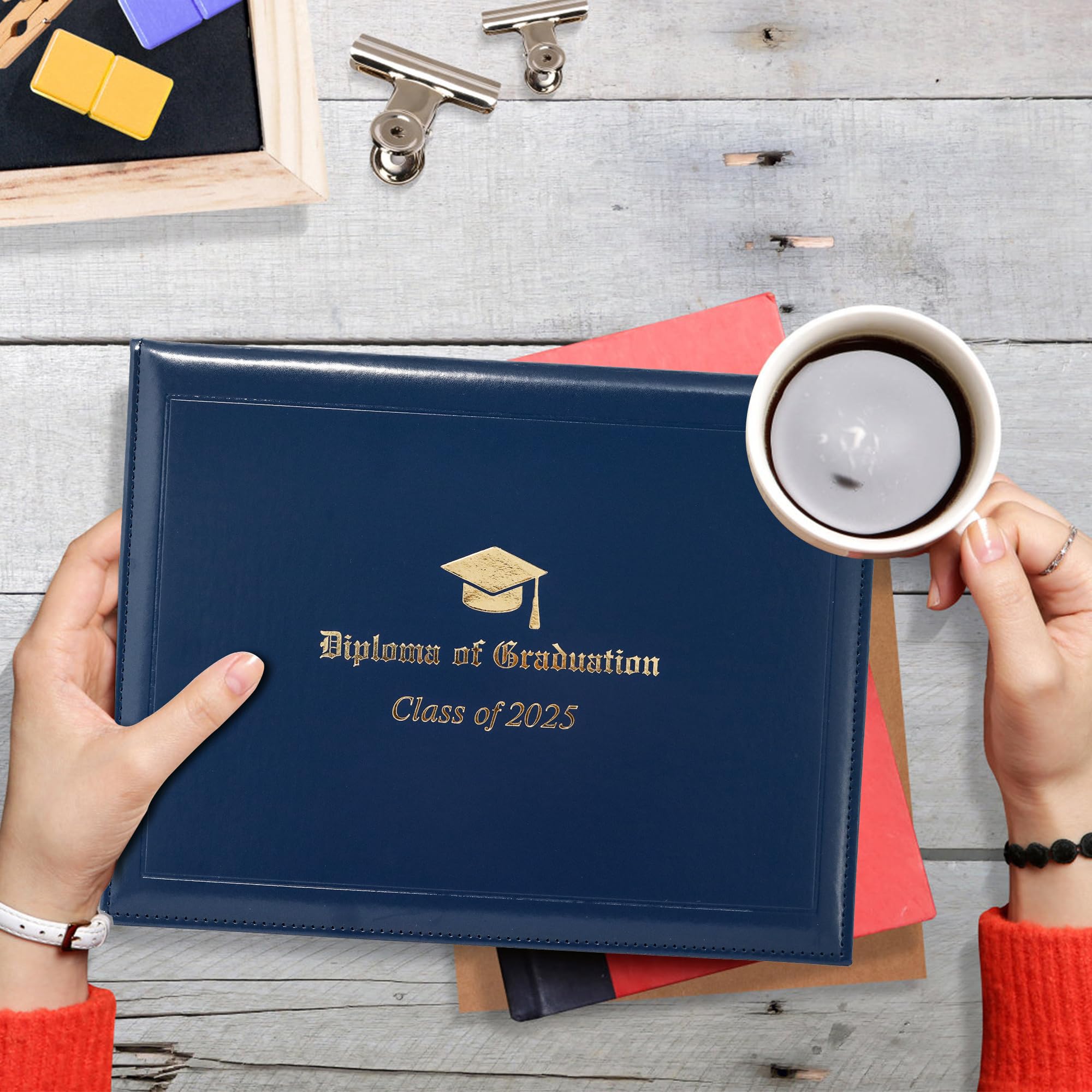 Snapklik.com : Leatherette Imprinted Diploma Cover For Certificate 8.5 ...