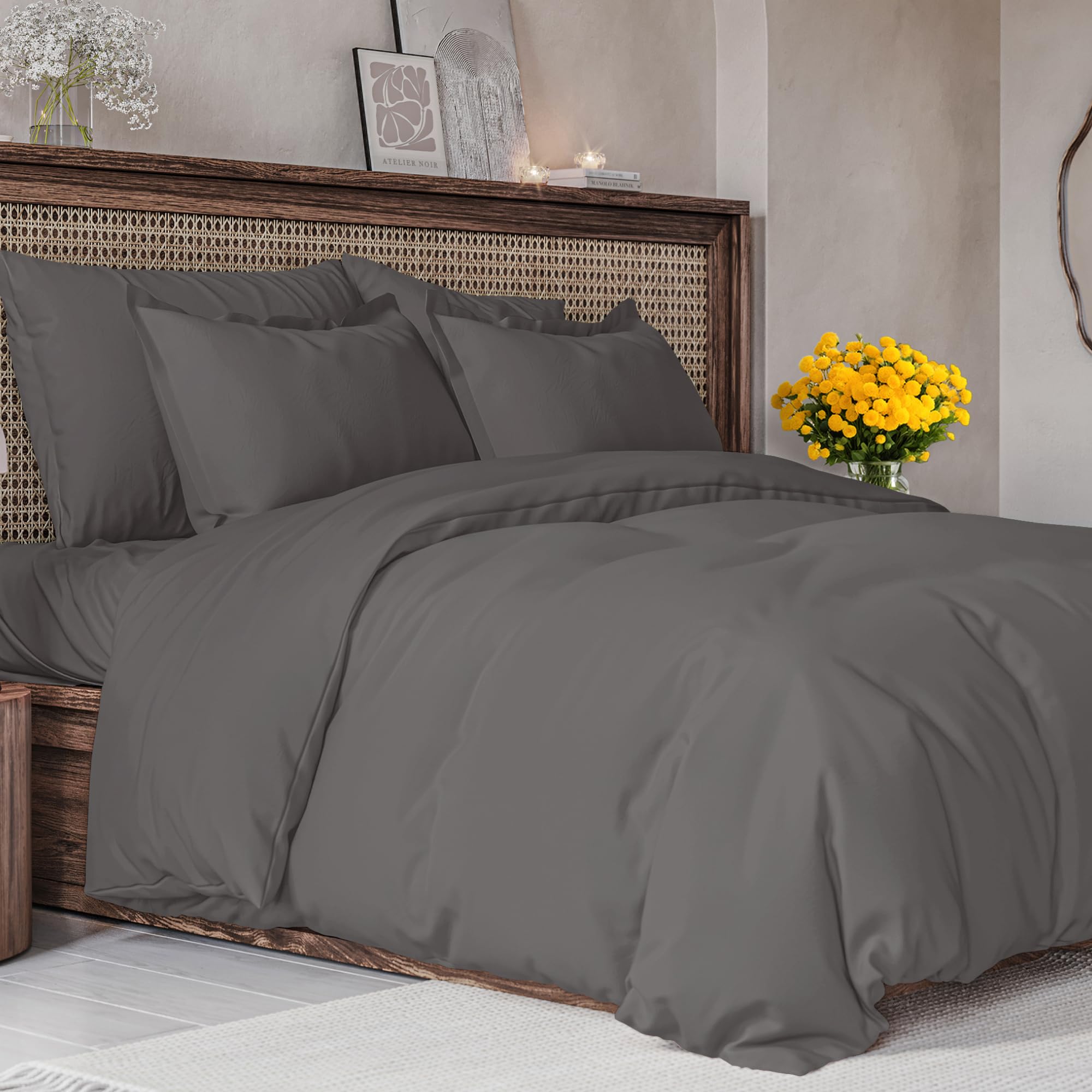 Amazon.com: Duvet Cover Full Size Set - Extra Soft Full Size Duvet ...