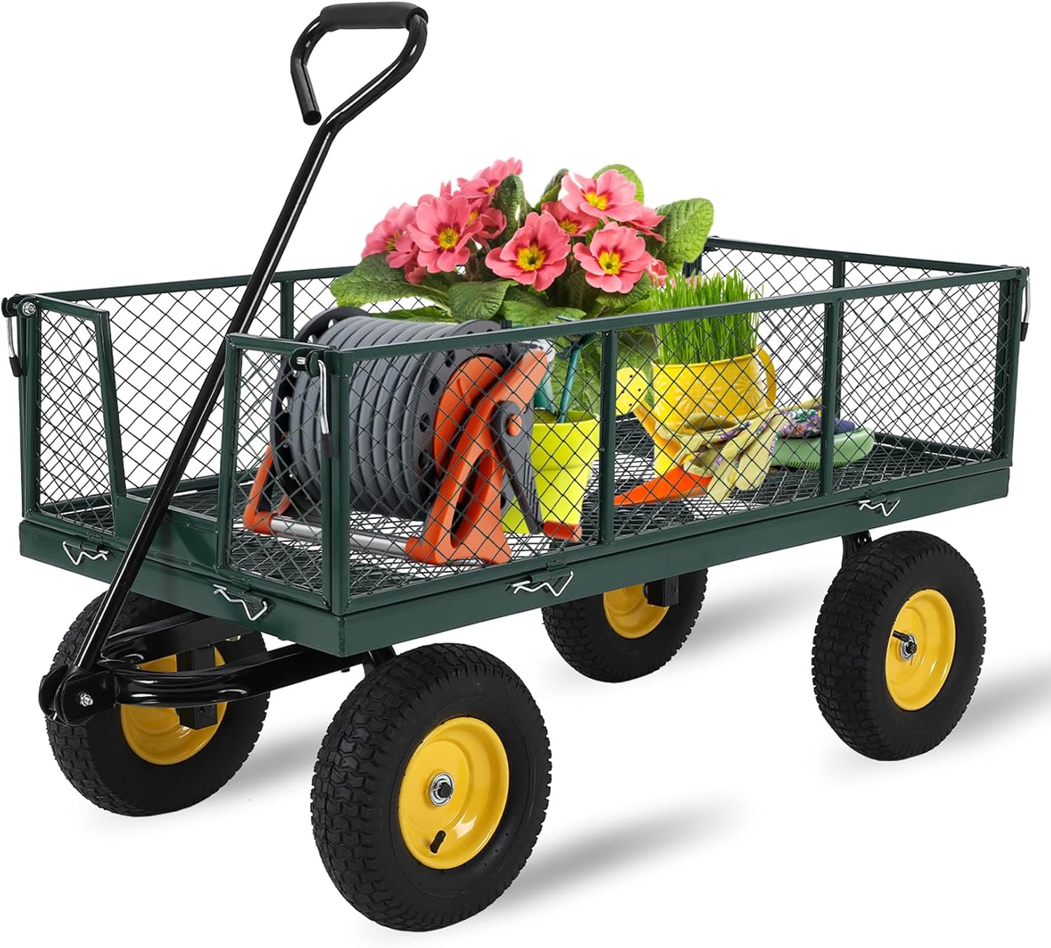 Amazon.com : GarveeLife Garden Cart on Wheels 1500 LBS Capacity, Heavy ...