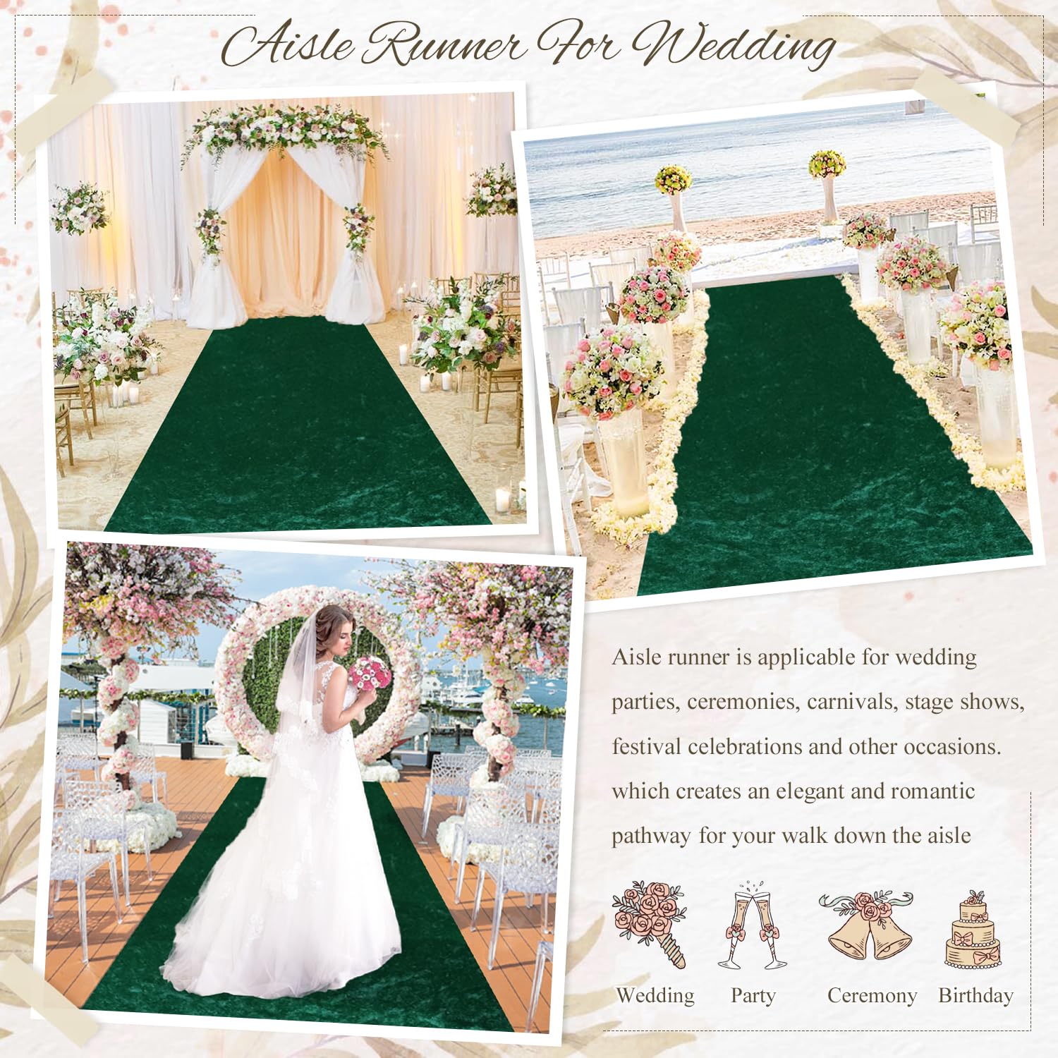 Your Custom Wedding Aisle Runners Custom Printed Logo Wedding Aisle