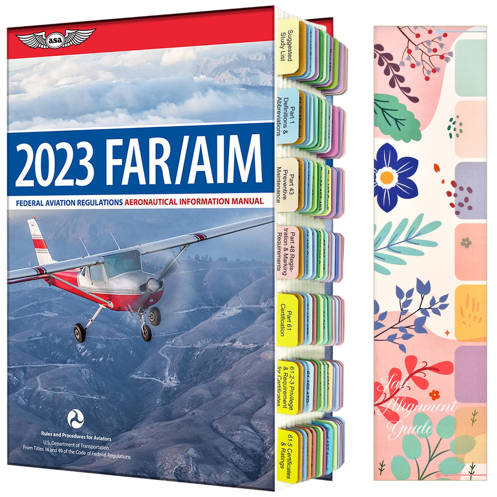 Amazon.com: FAR AIM Tabs for ASA 2023, 92 Tabs & 8 Blank Tabs, for Private Pilot Exam, Color ...