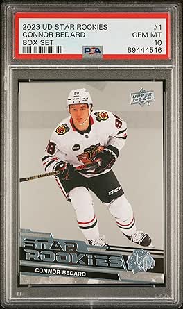 Amazon.com: Graded 2023 Upper Deck Star Rookies Connor Bedard #1 Box ...