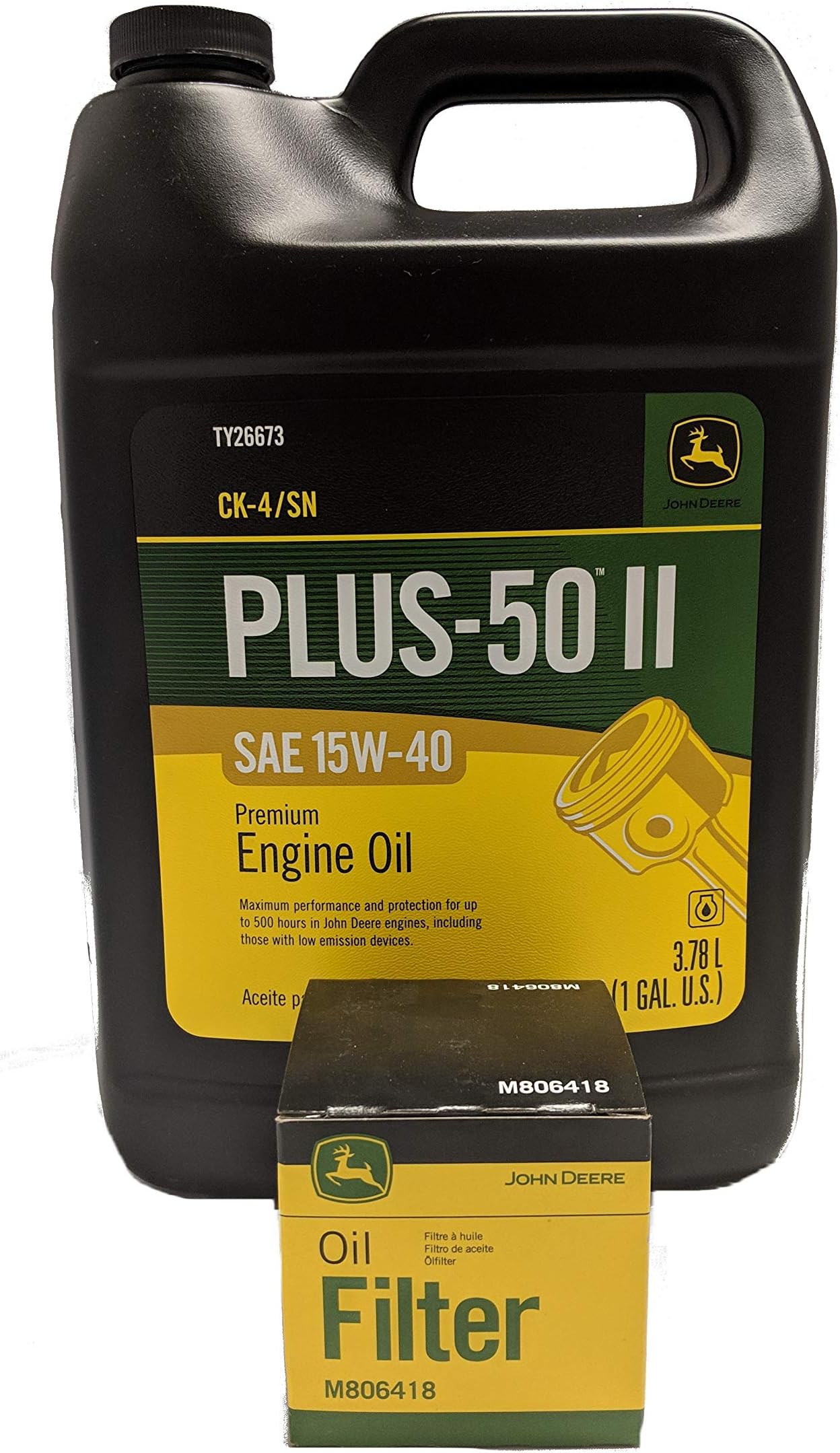 Amazon.com: John Deere Original Equipment 3 QUARTS Plus-50 II SAE 15W ...