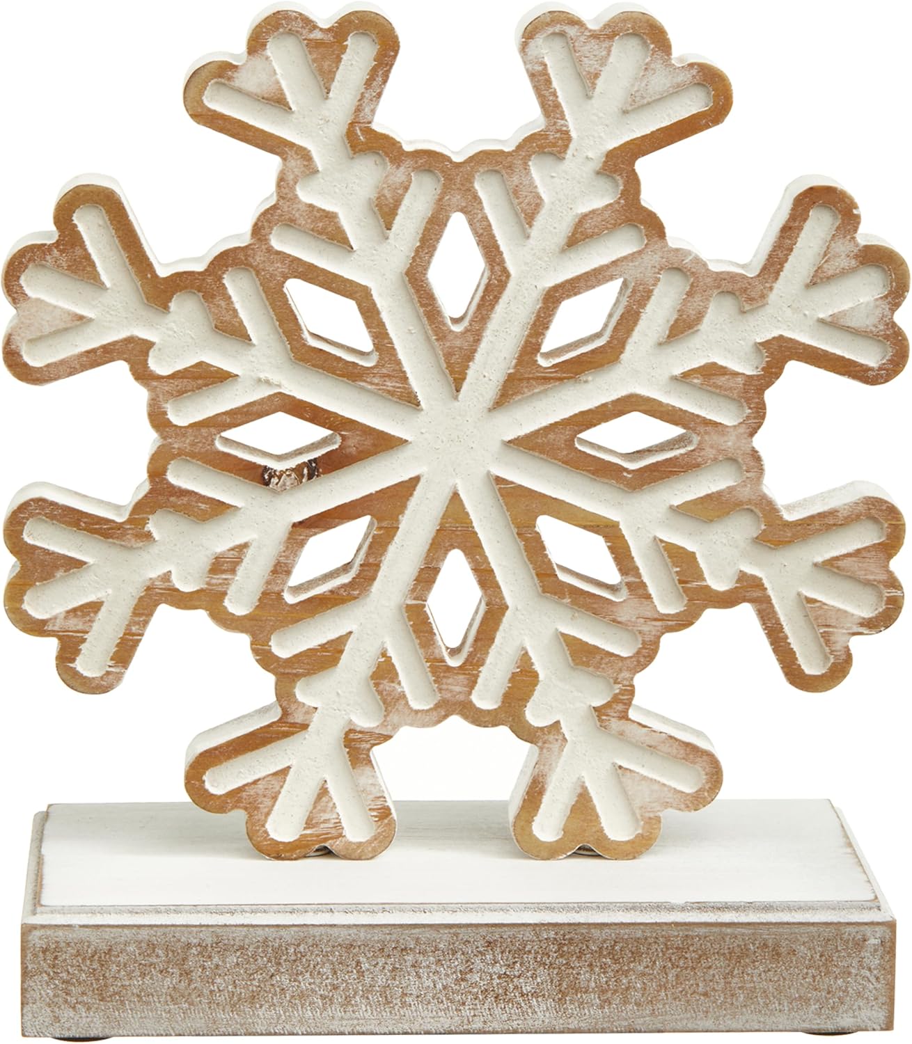 Amazon.com: Sintosin Farmhouse Snowflake Decorations for Tabletop 8 ...