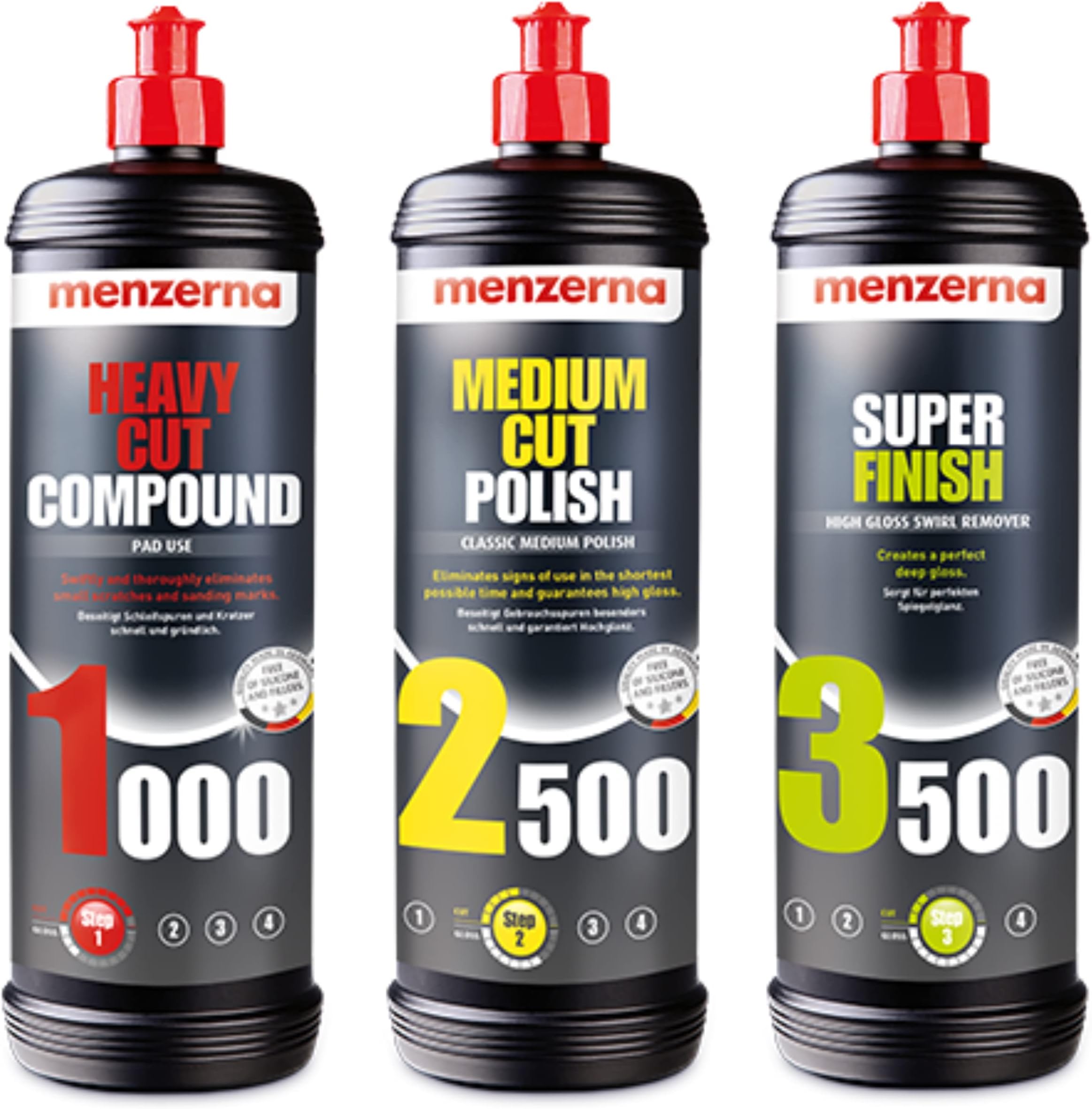 Amazon.com: MENZERNA 4 Pcs 6 Inch Premium Polishing Pad Kit I Scratch ...