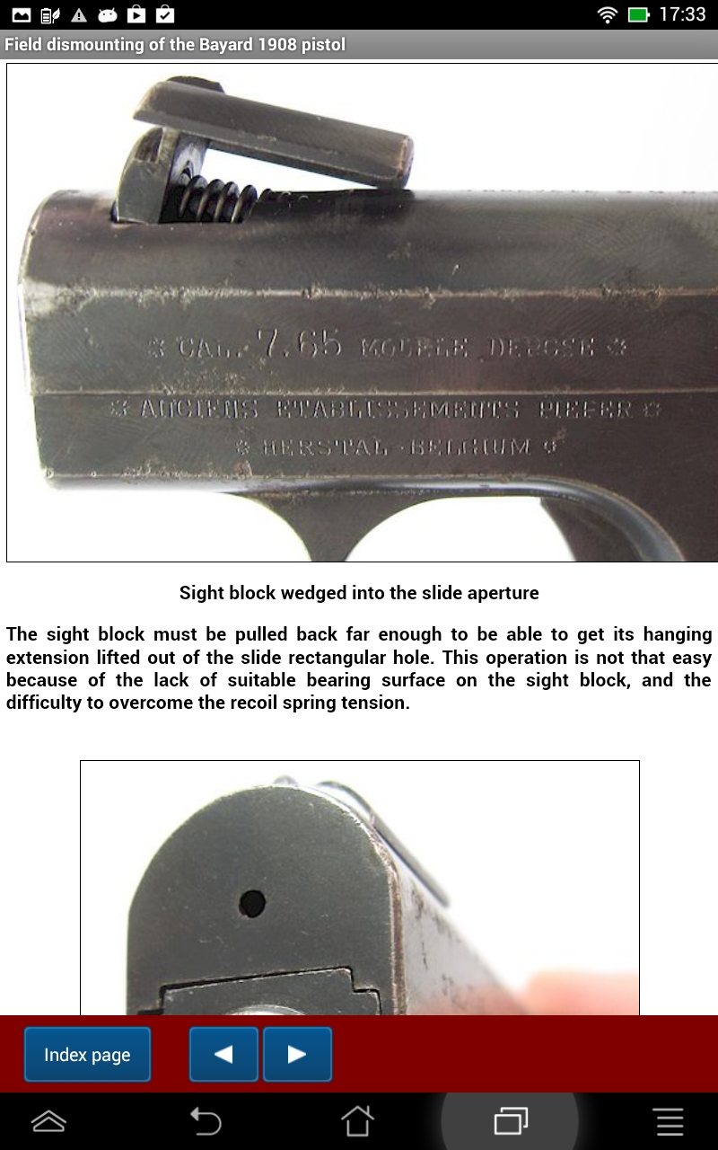 BAYARD PISTOL 1908 EXPLAINED - App on Amazon Appstore