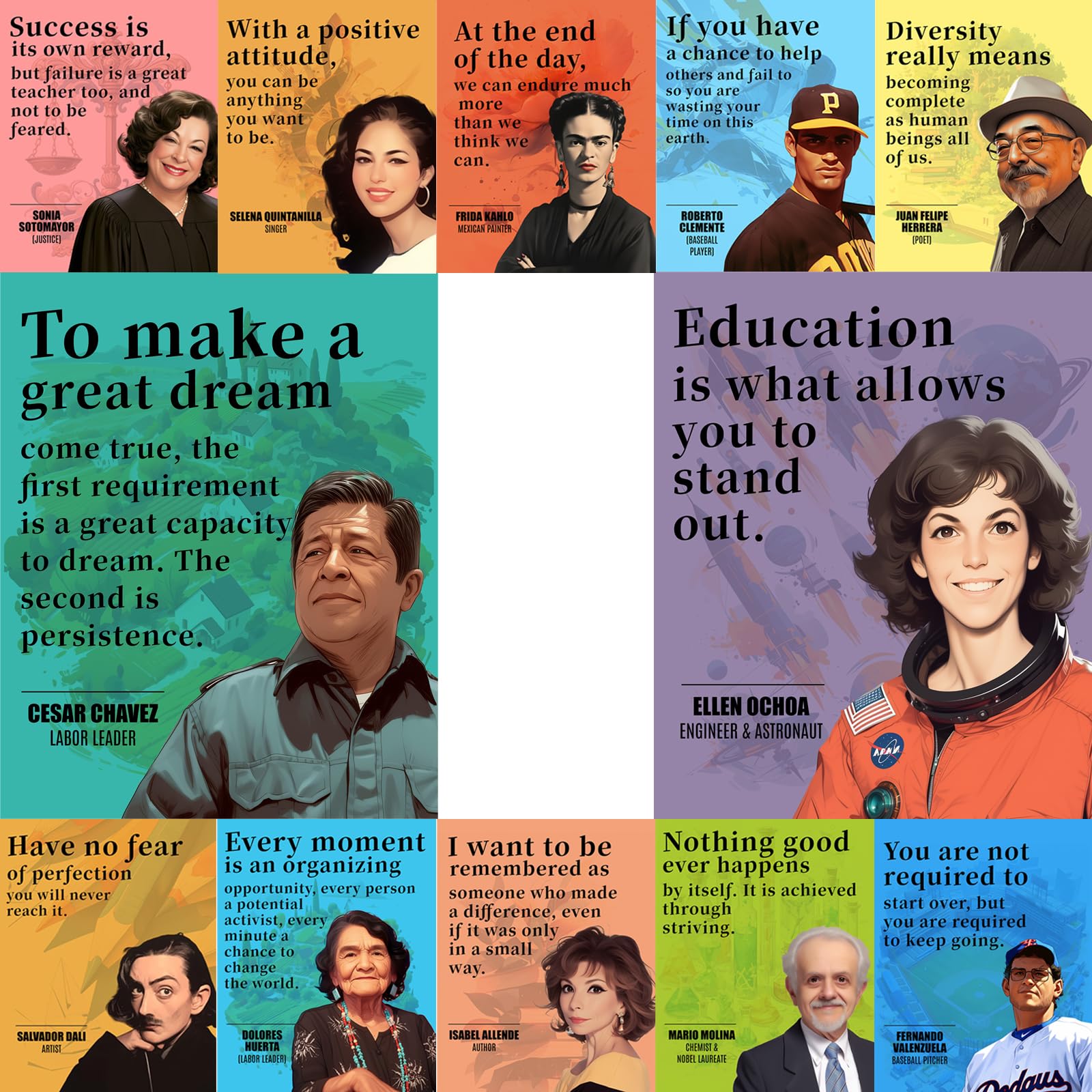 Amazon.com: Know me Hispanic Heritage Month Posters Classroom ...