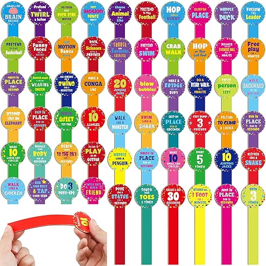 Amazon.com: Patelai 60 Pcs Grab and Go Brain Break Activities Cardboard ...