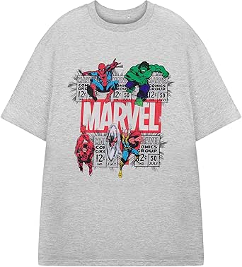Amazon.com: Marvel Mens T-Shirt | Graphic Tee Options | Superhero Comic ...
