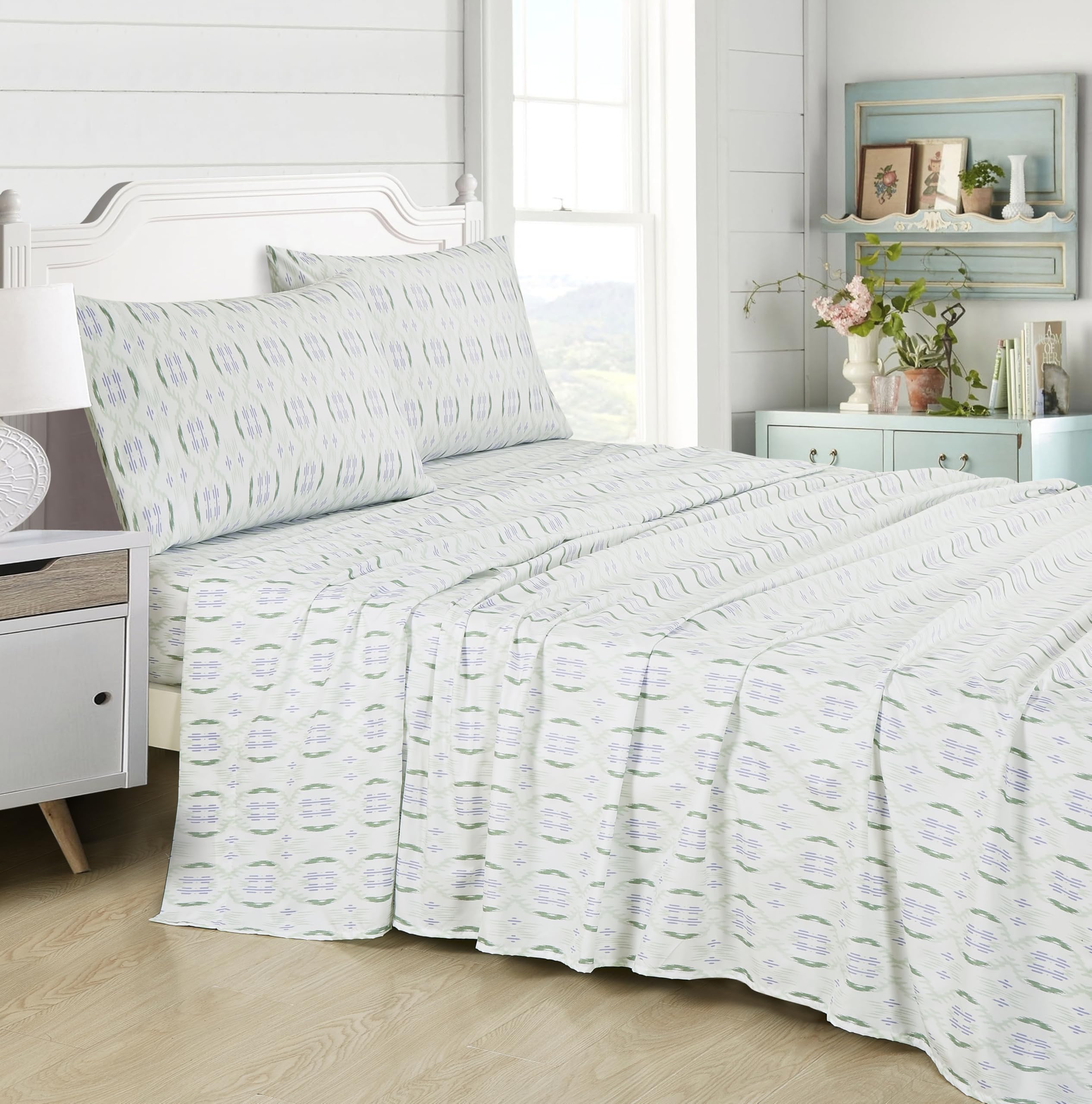 Amazon.com: Chezmoi Collection 3-Piece Lodge Geometric Prickly Pear ...