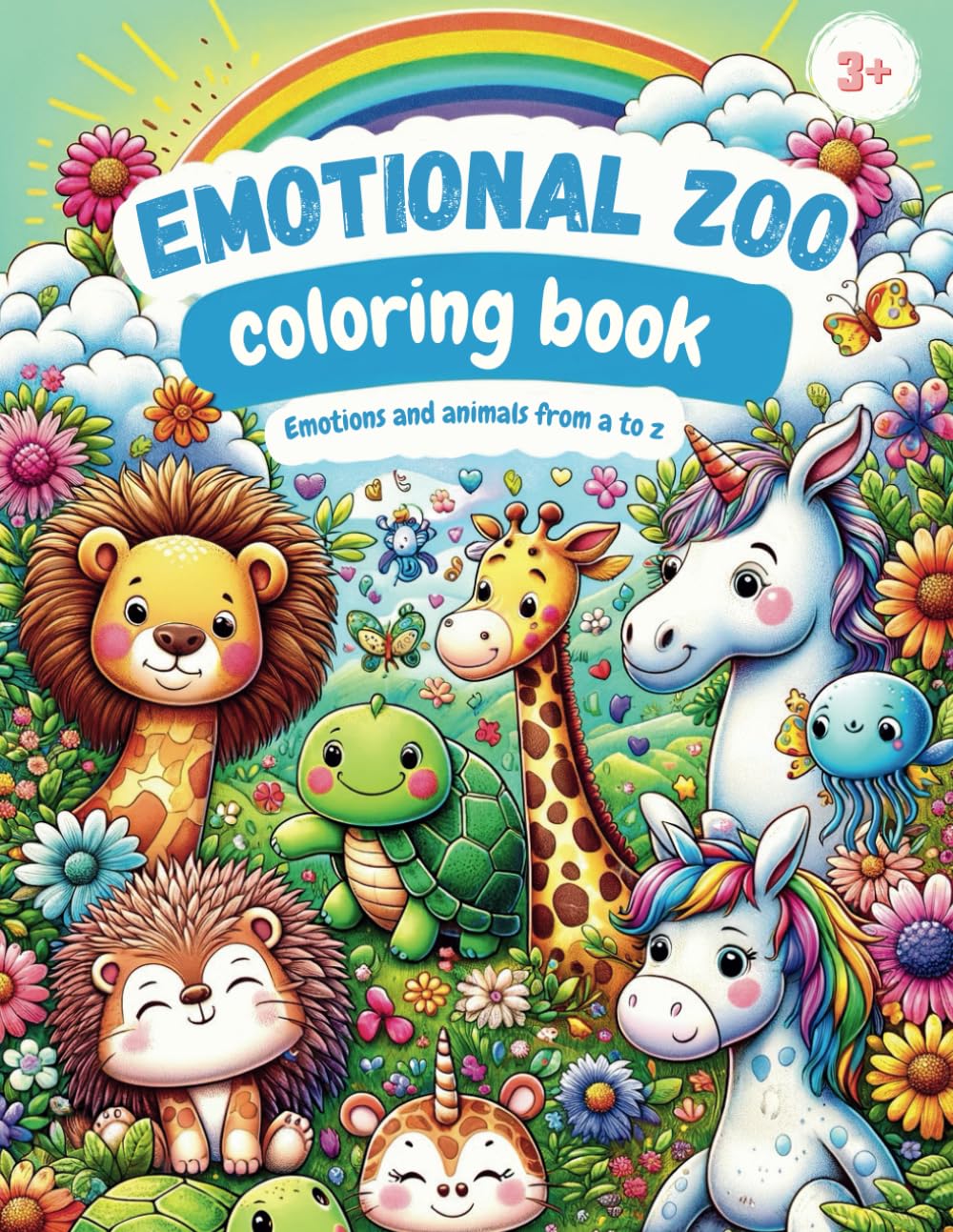 Emotional Zoo Coloring Book: Emotions and animals from A to Z: Kittycat ...