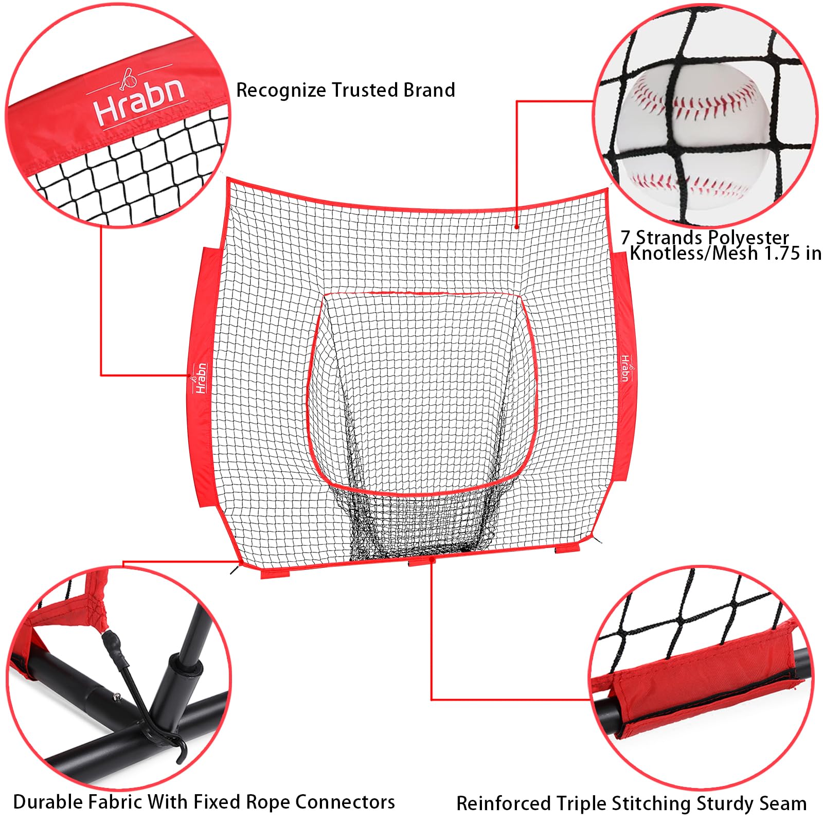 Baseball & Softball Replacement Net (NET ONLY) 7-Strand Heavy Duty ...