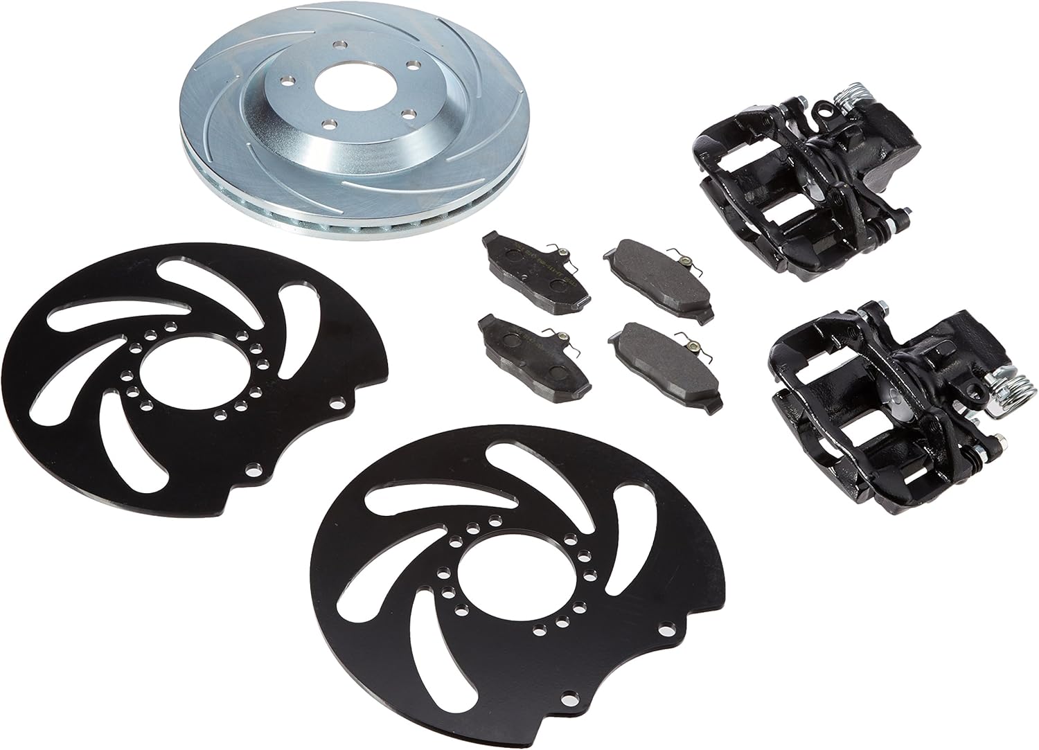 Amazon.com: SSBC A125-7BK Disc Brake Kit with Black Calipers : Automotive