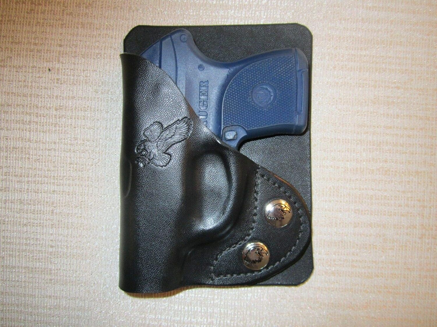 Amazon.com : Ruger lcp or Keltec p3at Leather Wallet & Pocket Holster ...
