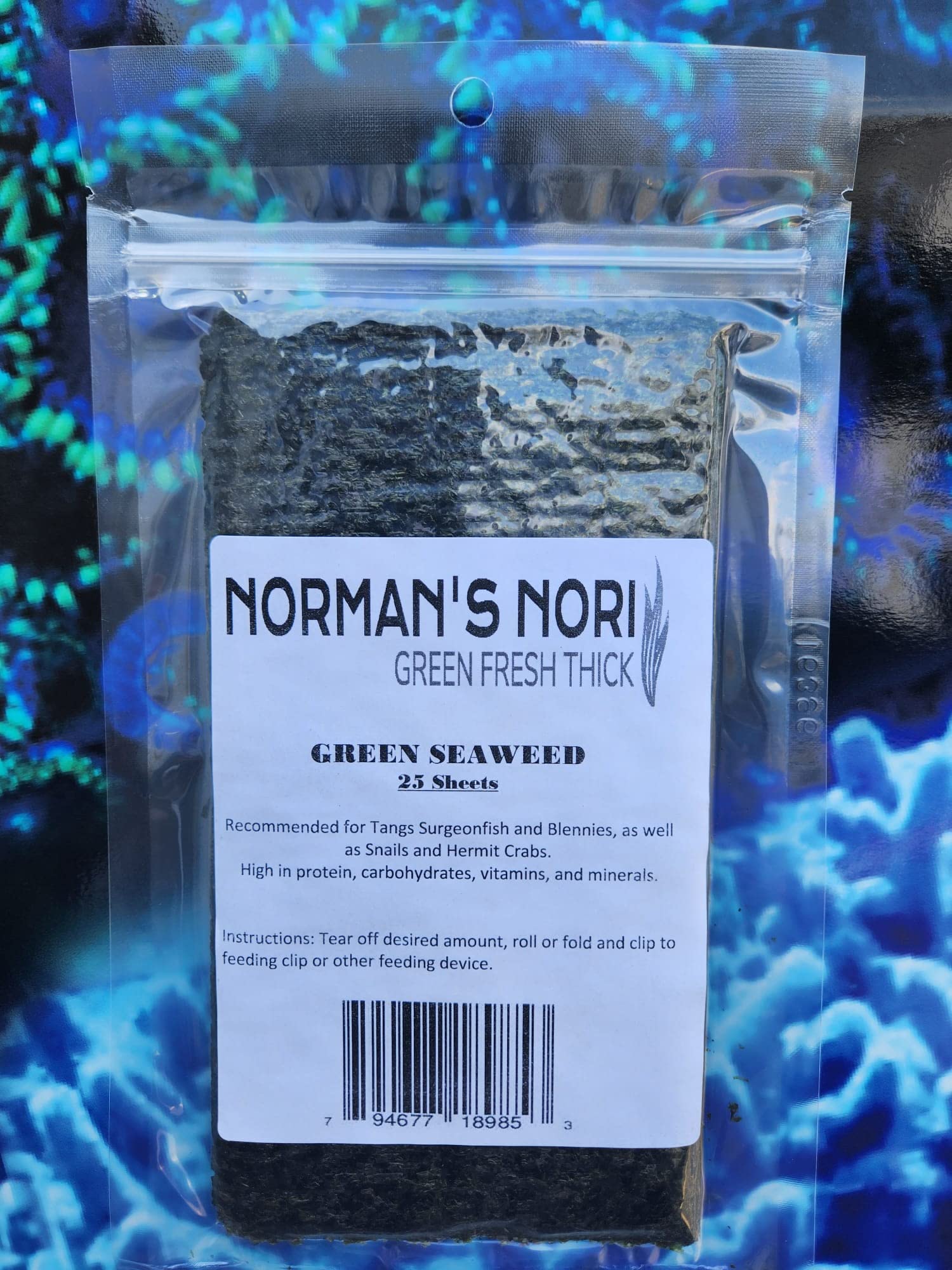 Amazon.com: Green Seaweed Sheets 25 Package of 4” x 7.5” Nori Seaweed ...