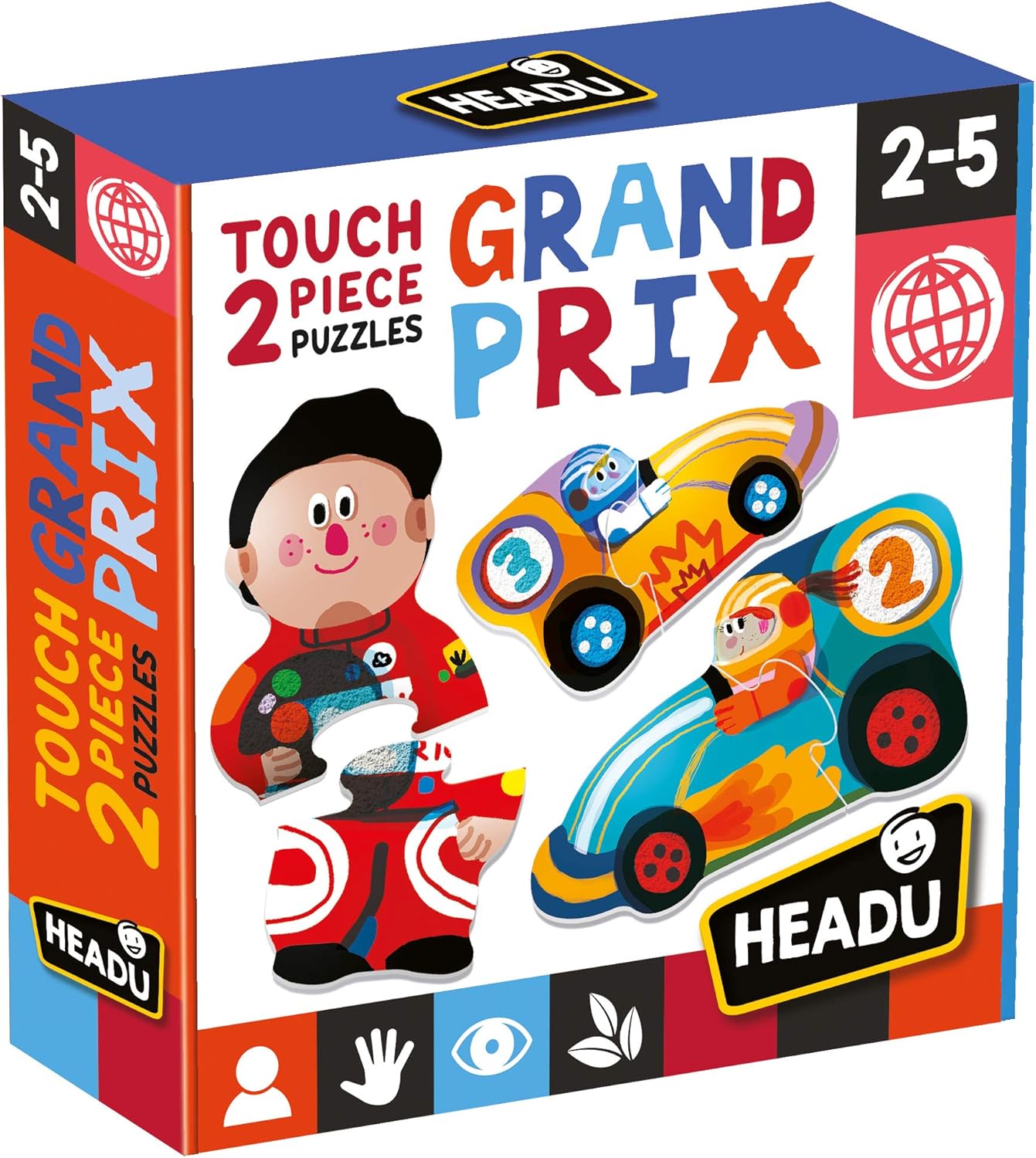 Amazon.com: HEADU | Touch 2 Piece Puzzles - Grand Prix - Two-Piece ...