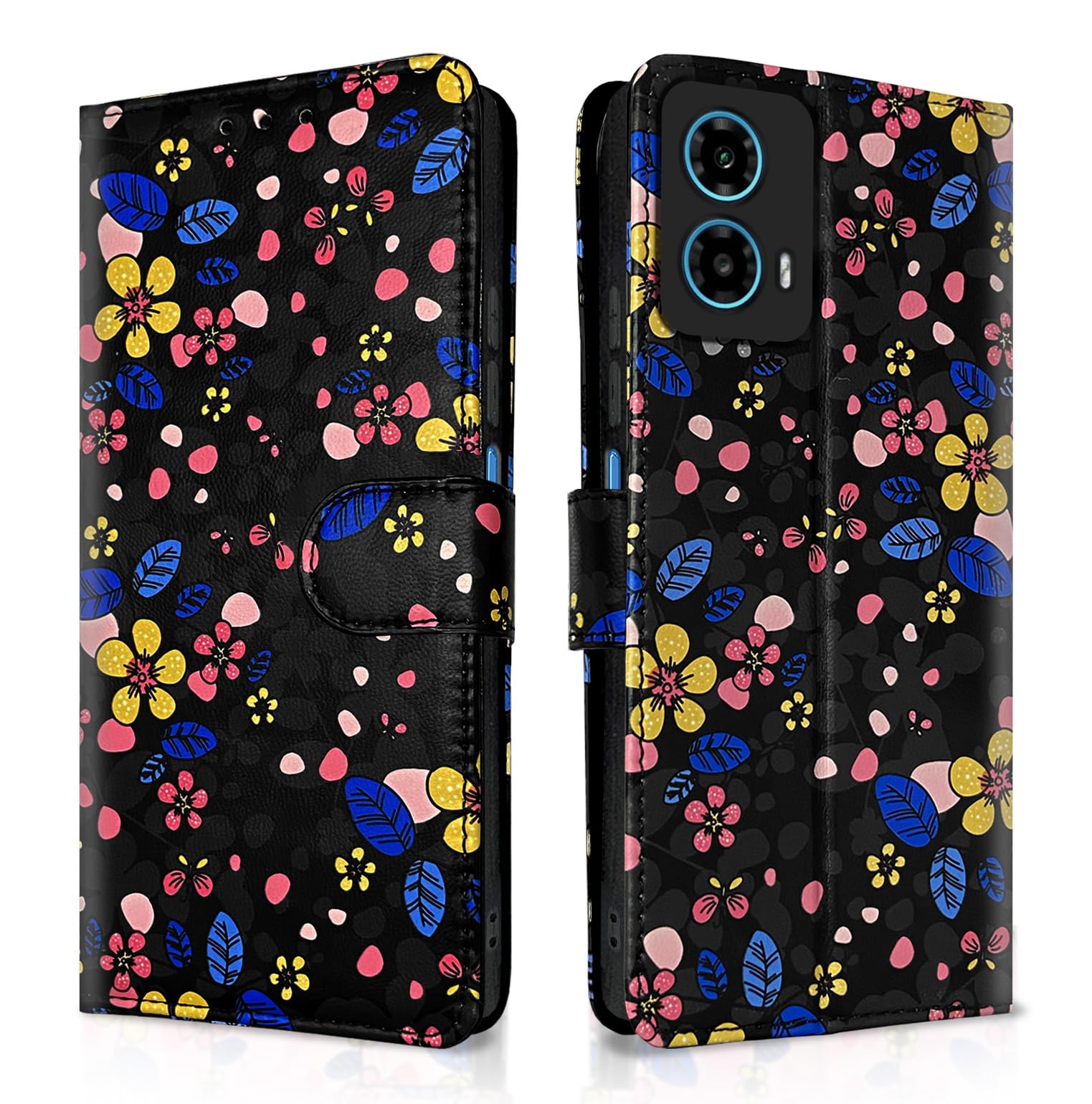 Pikkme Flip Cover for Girls Leather Finish | Inside TPU with Card ...