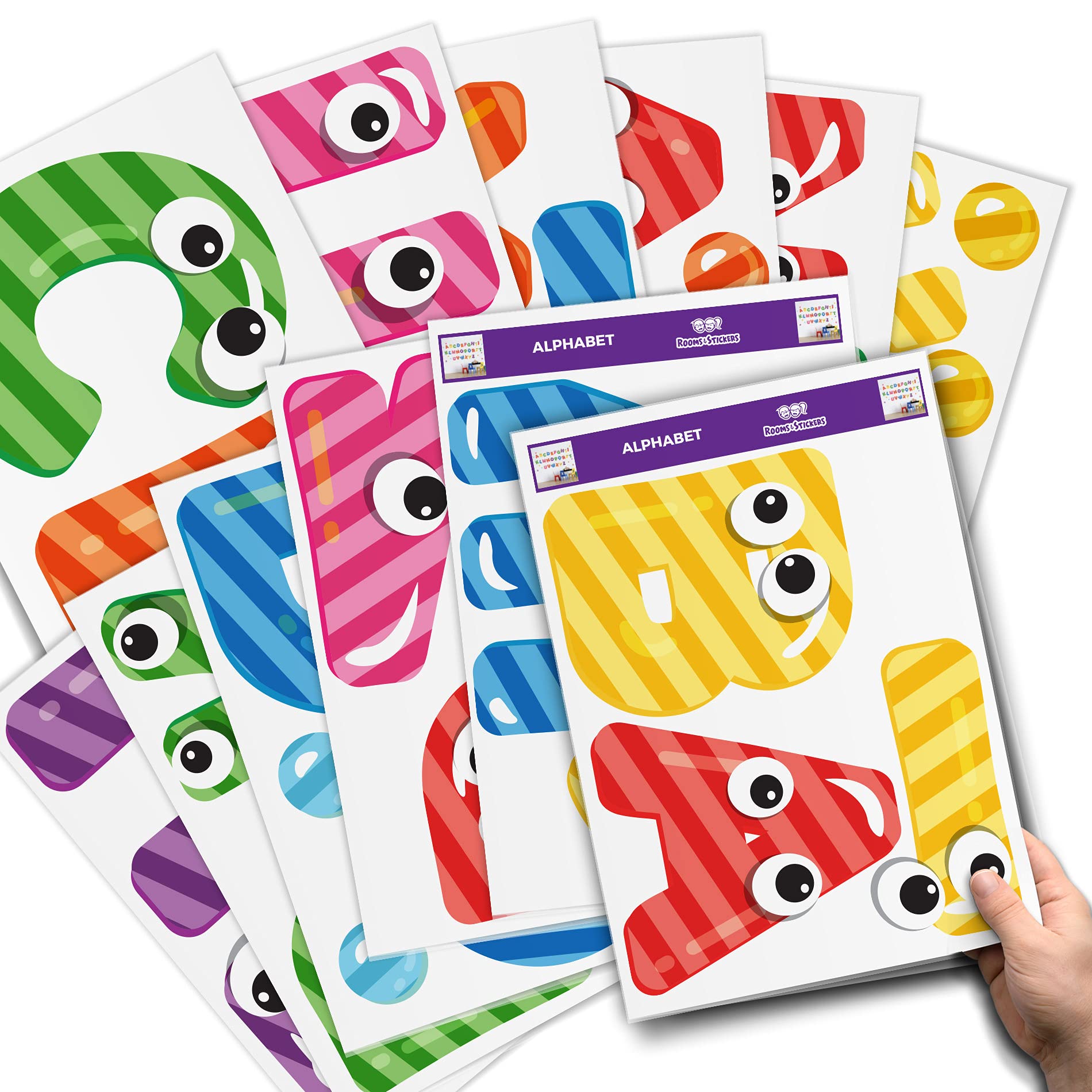 Large Alphabet Letter Wall Decal Buy Paintable Letters For Walls