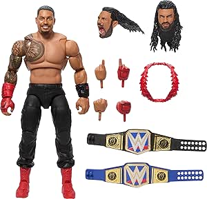 Amazon.com: Mattel WWE Ultimate Edition - Juego de figuras de acción y accesorios, Roman Reigns ...