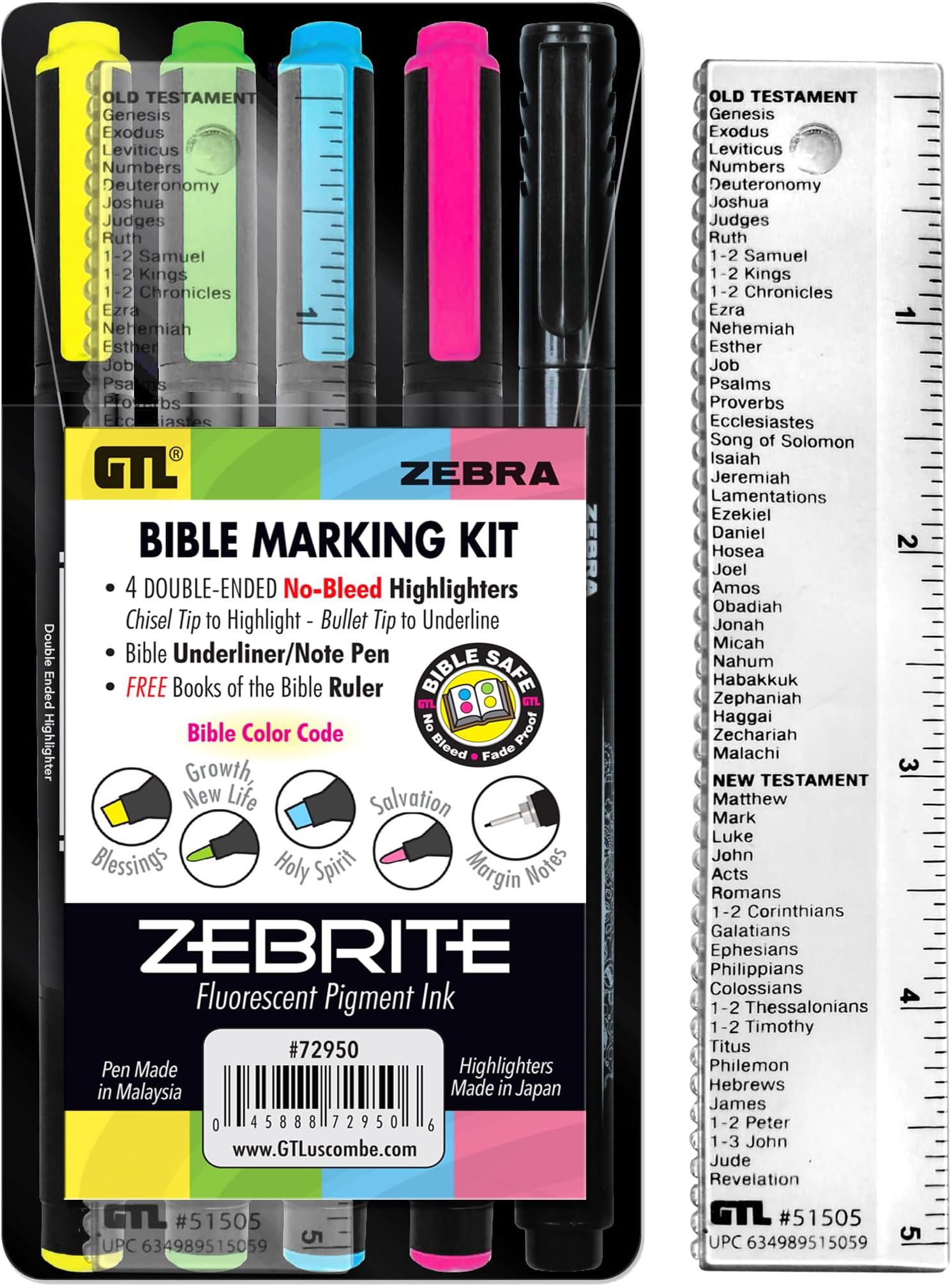 Amazon.com : Zebra WKCR1-7C Highlighter, Optex Care, 7 Colors : Office Products