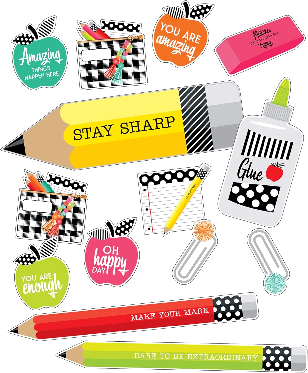 Amazon.com : Schoolgirl Style Black, White and Stylish Supplies ...