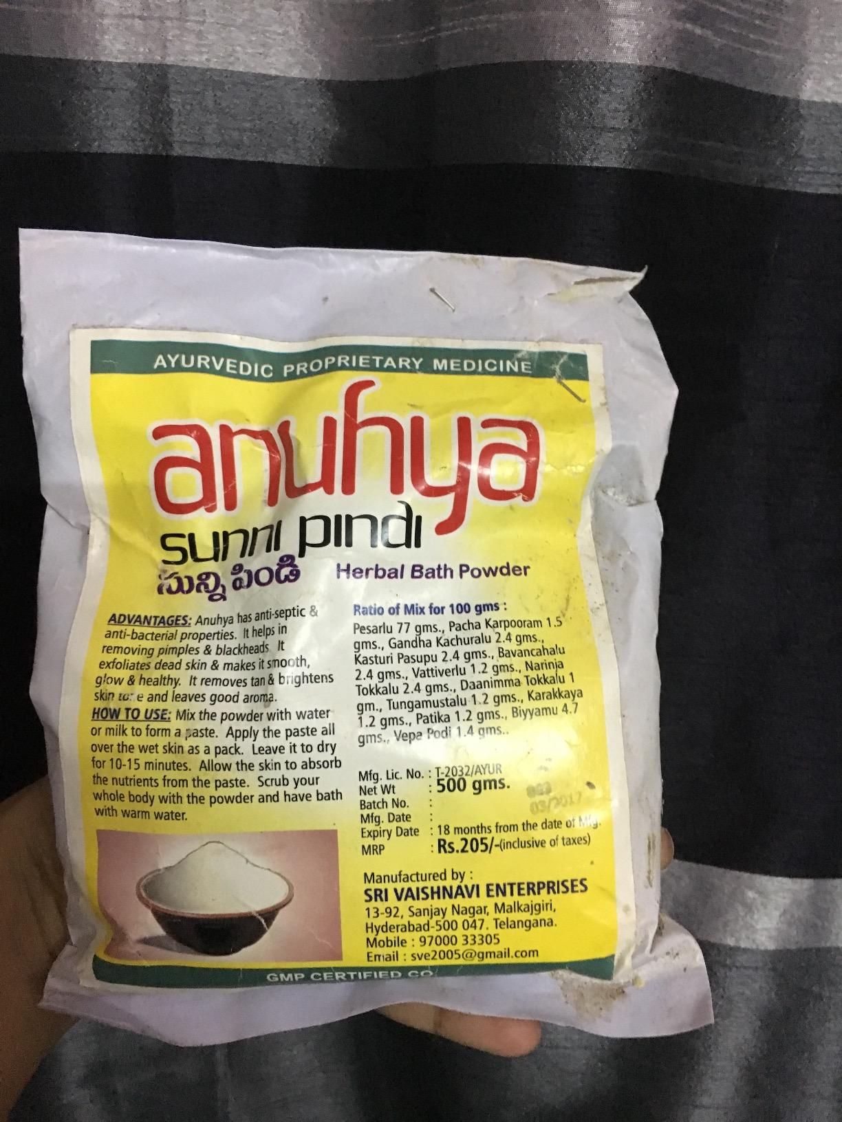 Anuhya Herbal Bath Powder, Yellow, 500 g : Amazon.in: Beauty