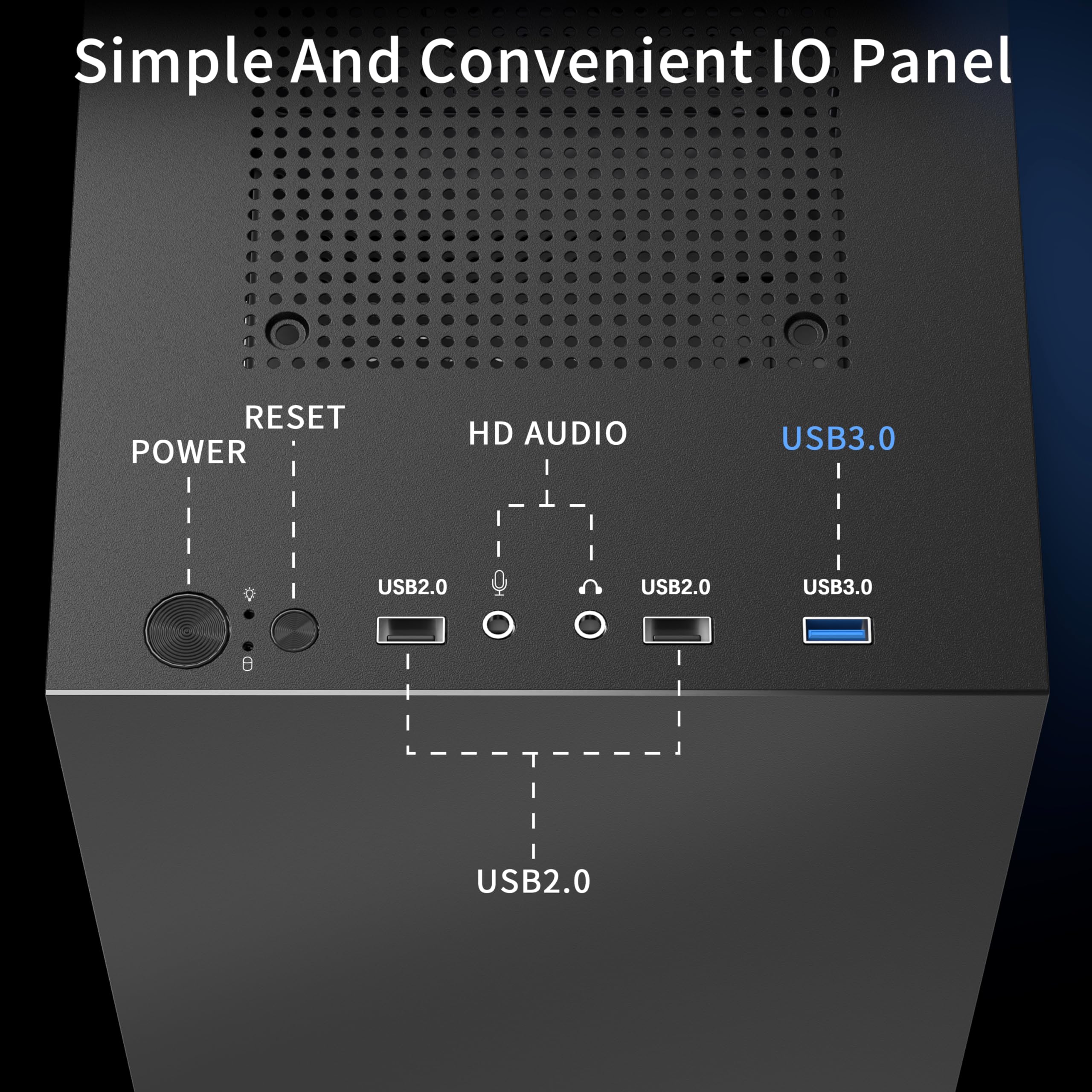 Snapklik.com : MOROVOL ATX PC Case, Tempered Glass Gaming PC Case ...