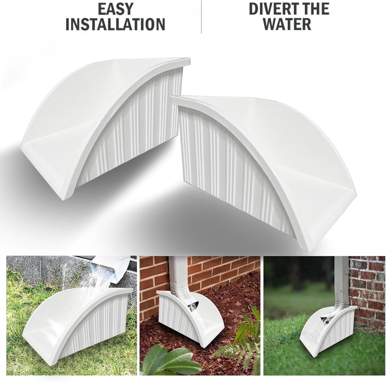 Rain Gutter Downspout Splash Blocks, 2 Pack Australia | Ubuy