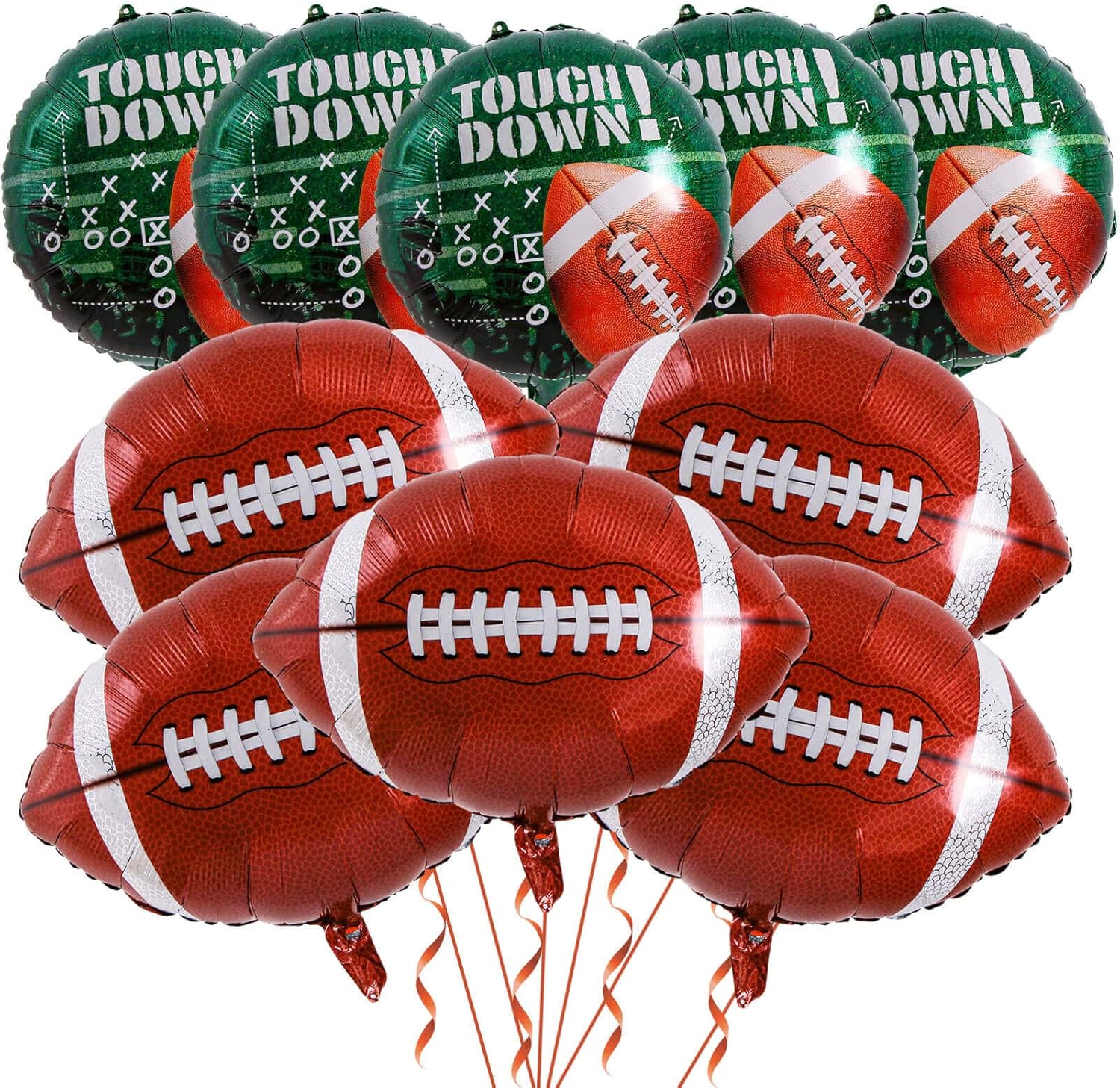 Amazon.com: 10 Pack 18 Inch Rugby Balloons football balloons Football ...