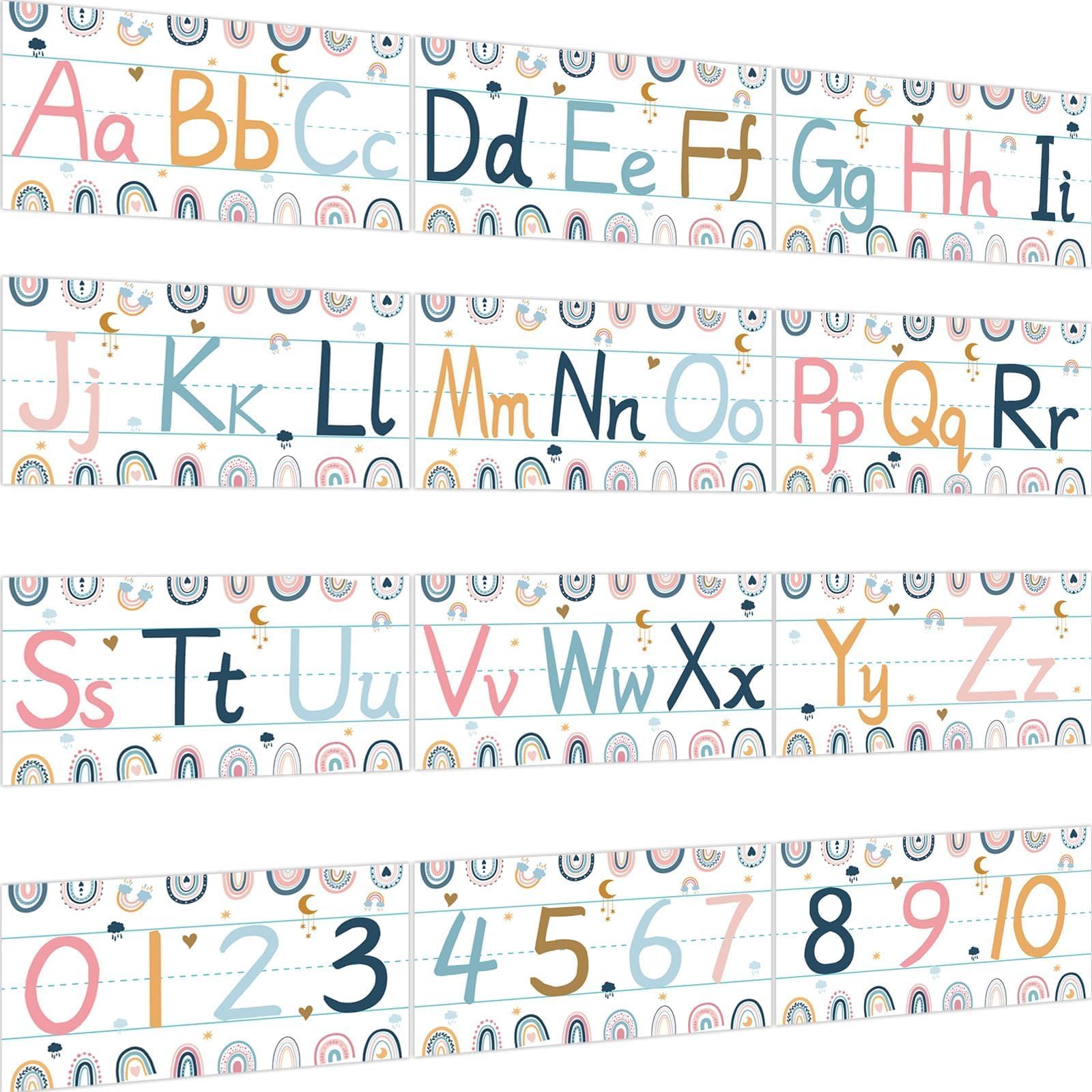 Snapklik.com : Gisgfim 12 Pieces Alphabet Bulletin Board Strips Set ...
