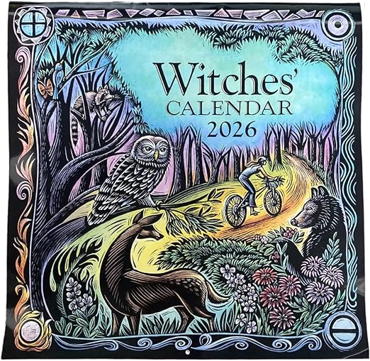 Witches Calendar 2026, Witch Calendar 2026, Witch Monthly Wall Calendar ...