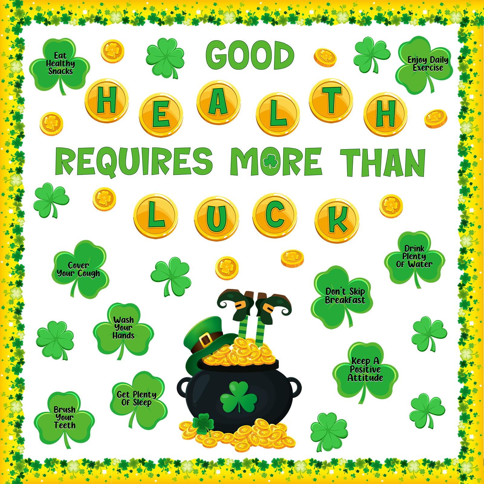 Snapklik.com : Pasimy St. Patricks Day Bulletin Board Decoration St ...