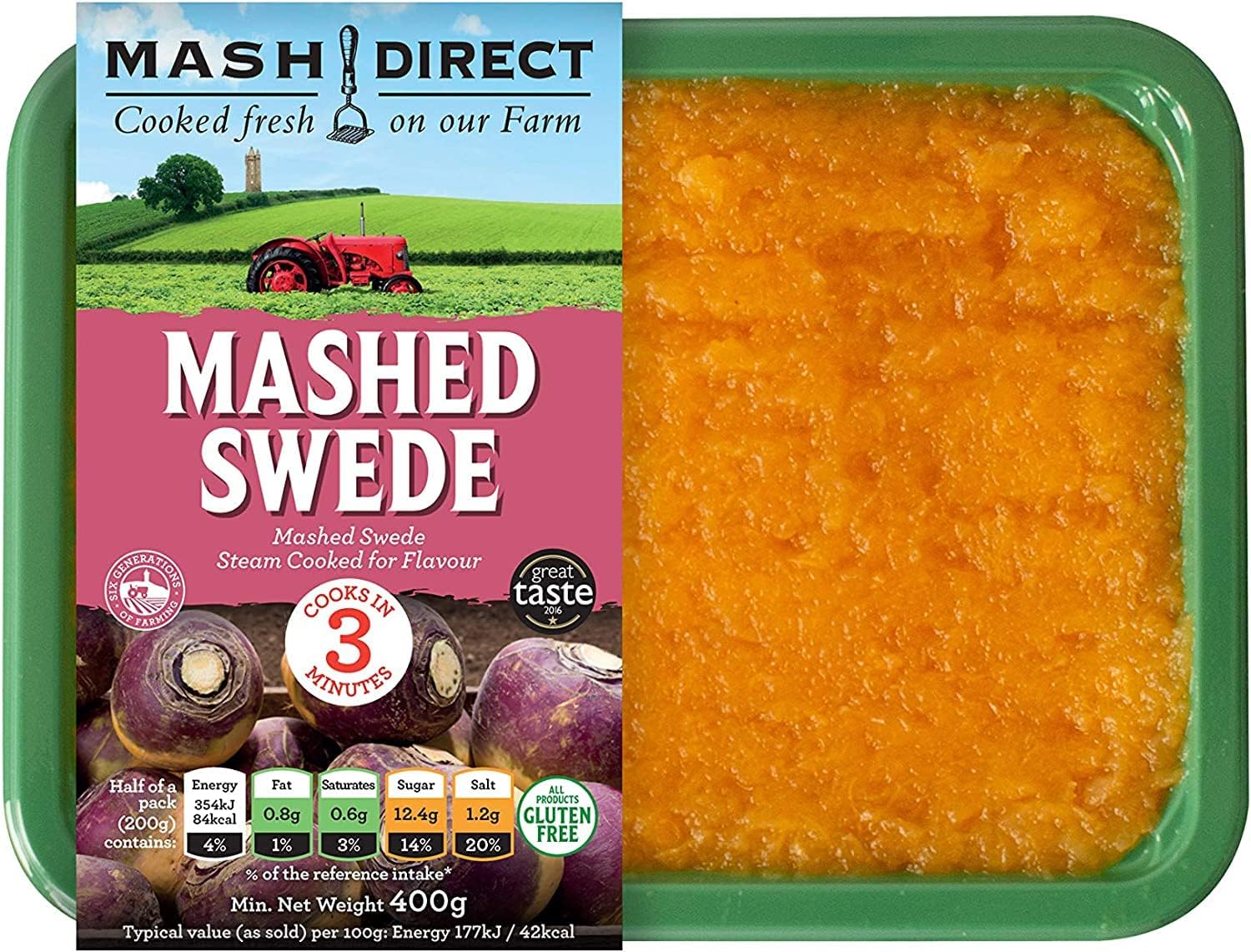 Mash Direct Mashed Swede 400g : Amazon.co.uk: Grocery