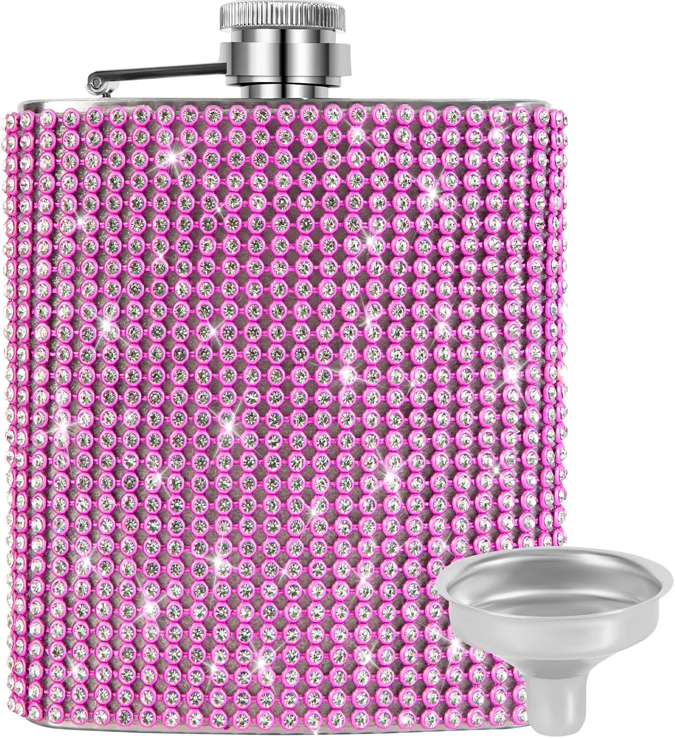 Amazon.com | INSTOME Diamond Hip Flask,Flasks for Liquor for Women,8oz ...