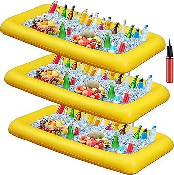 Amazon.com | Leitee 3 Pcs Inflatable Serving Bar 52 x 24 x 5'' Ice ...