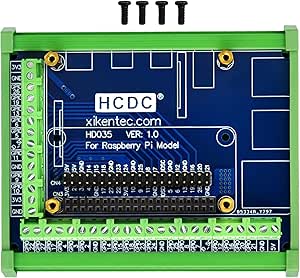HCDC DIN Rail Mount Pinout Breakout Terminal Block Module for Raspberry ...
