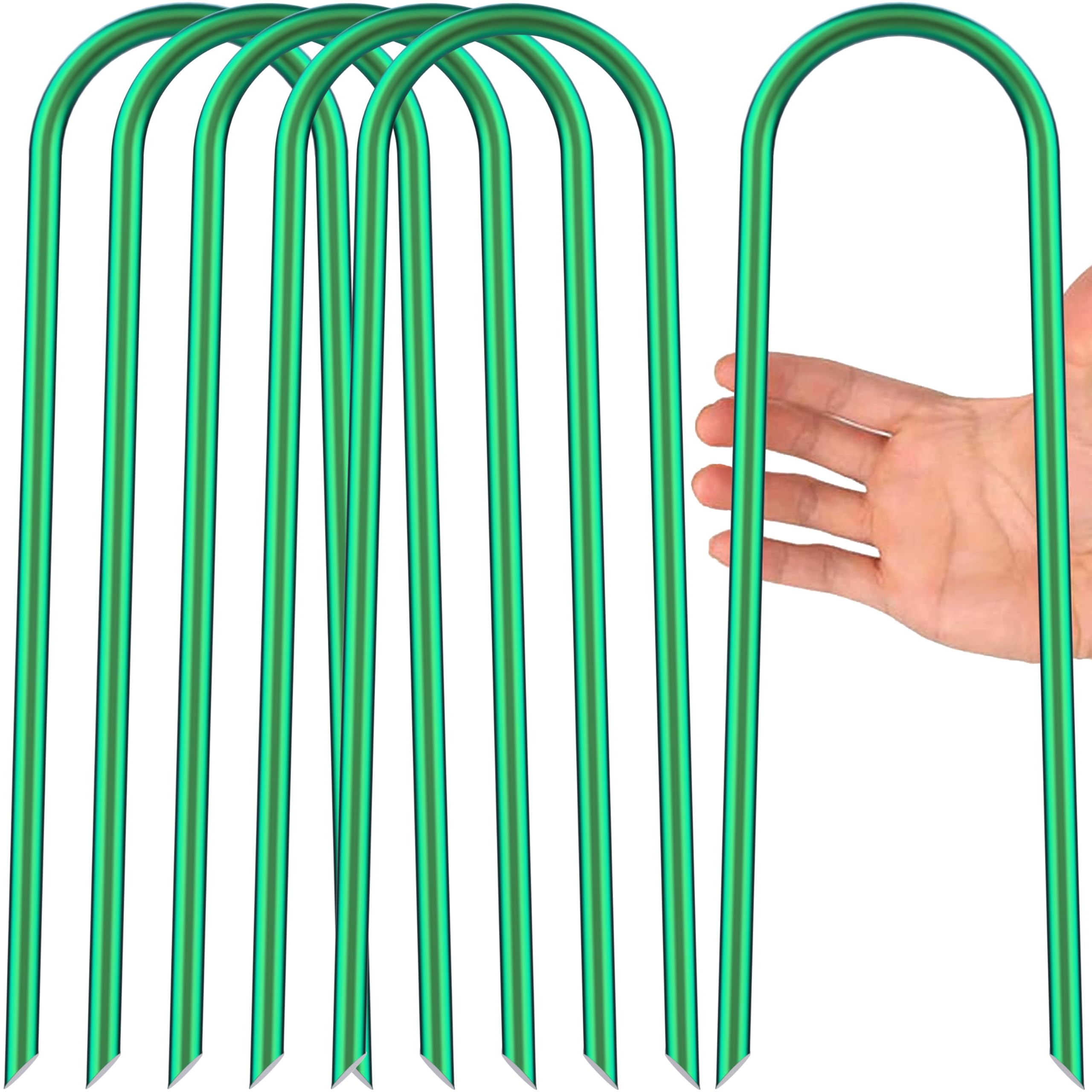 Snapklik.com : Trampoline Stakes Anchors Heavy Duty High Wind U Type ...