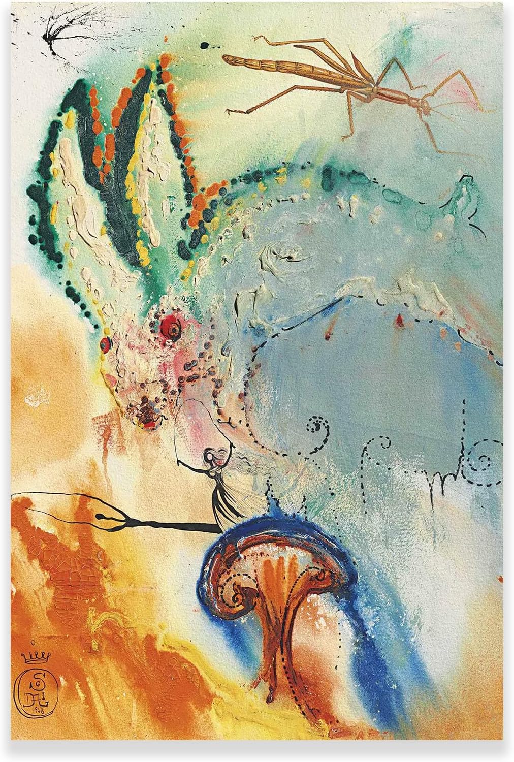 Amazon.com: Salvador Dali Wall Art Prints - Alice In Wonderland Poster ...