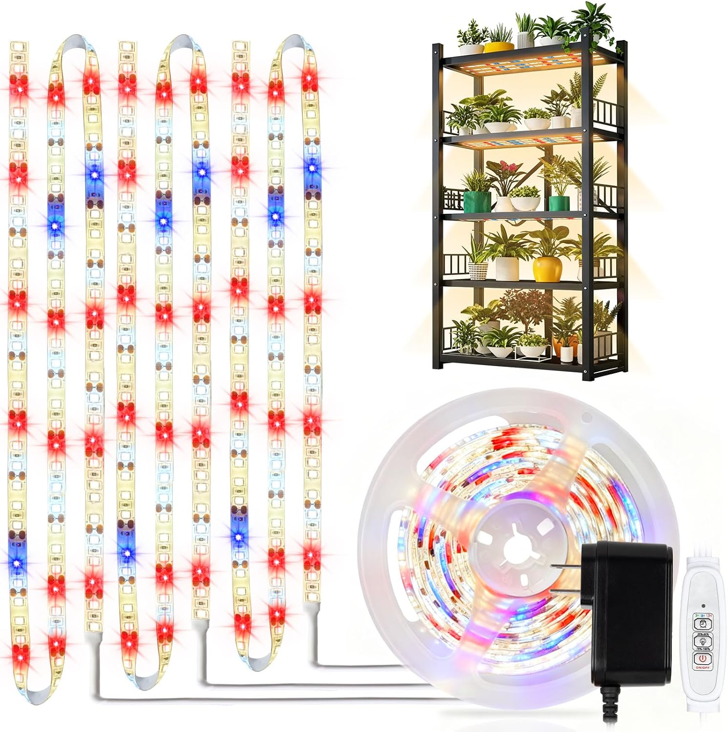 Amazon.com : DBFAIRY Grow Strip Lights for Indoor Plants,Waterproof LED ...