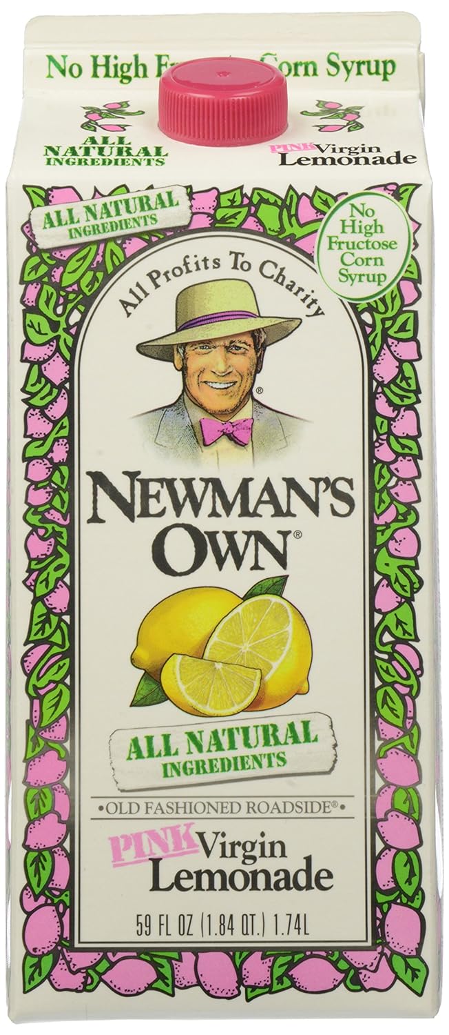 Amazon.com: Newman's Own, Virgin Pink Lemonade, 59 oz : Grocery ...