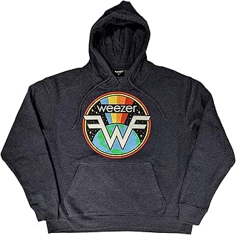 Amazon.com: Weezer Hoodie Symbol Band Logo Official Unisex Navy Blue ...