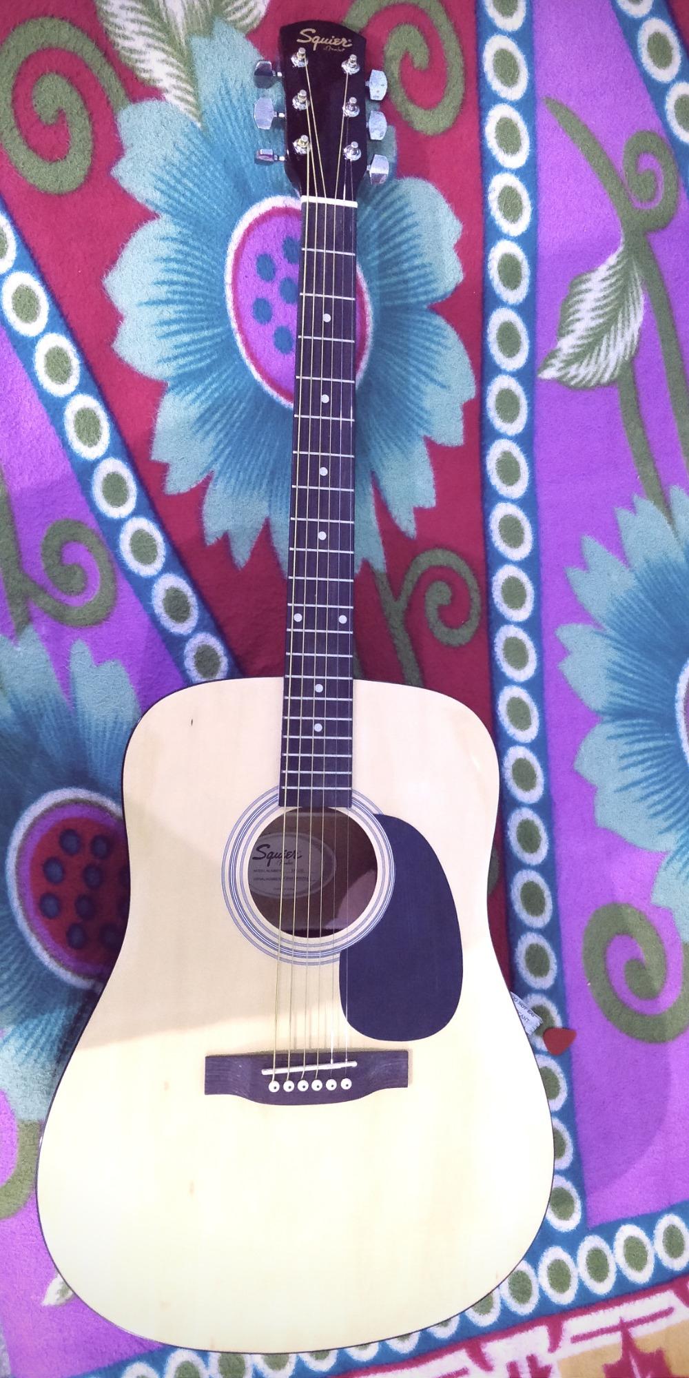Squier Fender Sa-150 Dreadnought Acoustic Guitar 0961090021 Natural ...