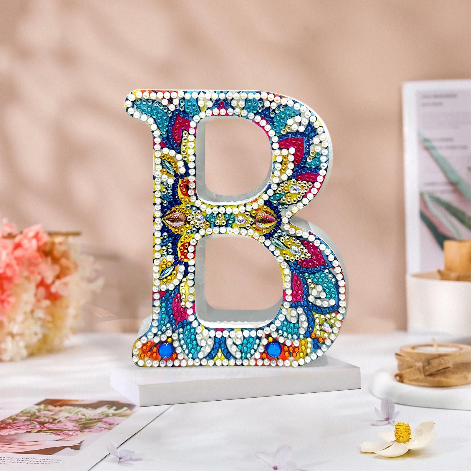 Amazon.com: YOYA Diamond Art Letters, 8 Inch Diamond Painting Wooden ...