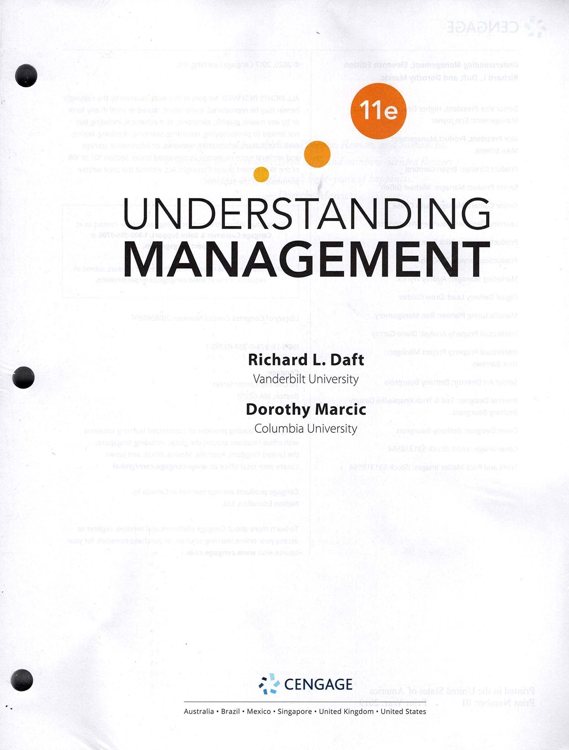 UNDERSTANDING MANAGEMENT (LL)-TEXT: 9781337917001: Amazon.com: Books