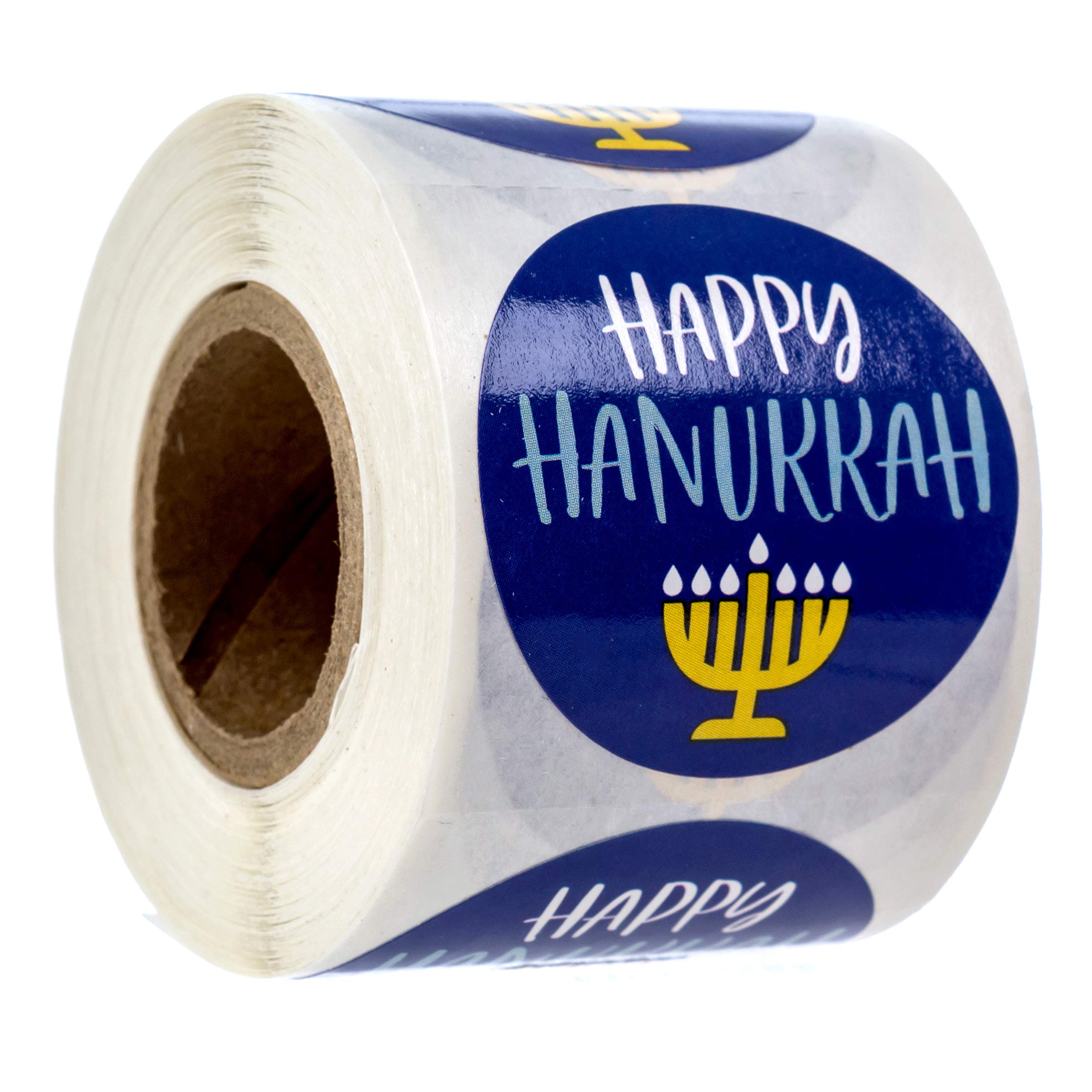 Amazon.com : Happy Hanukkah Stickers / 250 Menorah Labels / 1.5" Jewish ...
