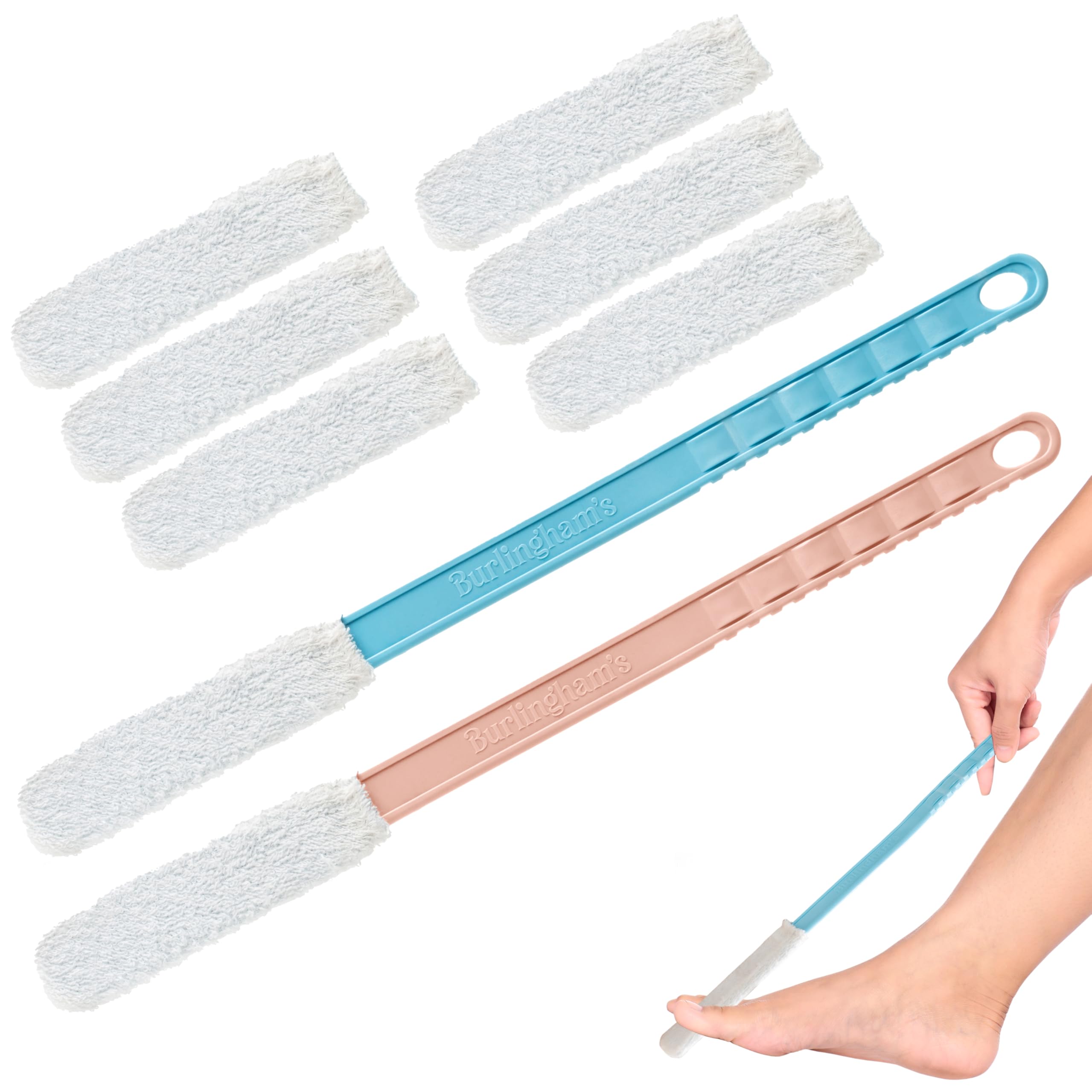 Amazon.com : Burlingham's Toe and Foot Towel Brush with Reusable Drying ...