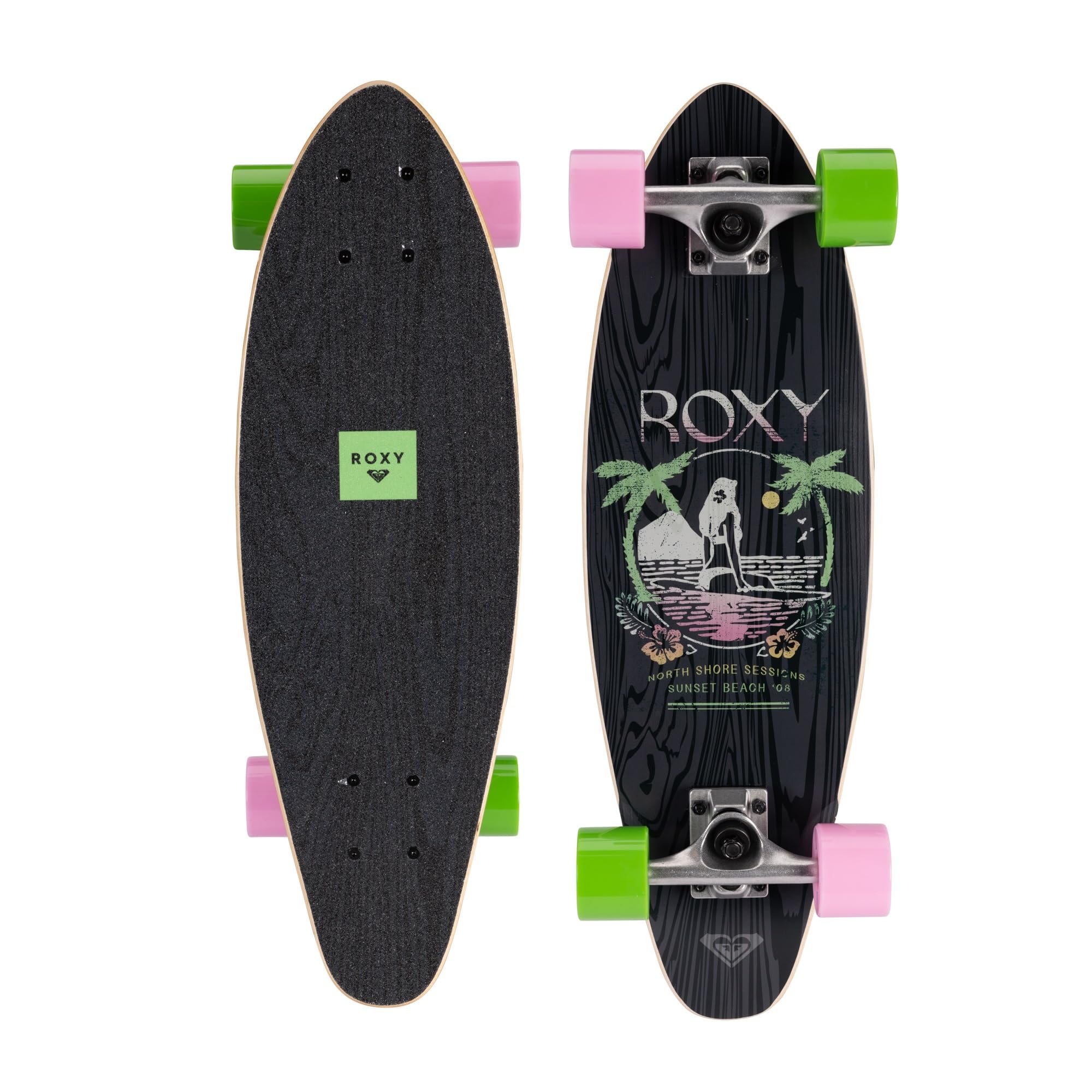 Longboard Skateboard Roxy Mini Pintail Cruiser Skateboard - 25" Deck ...