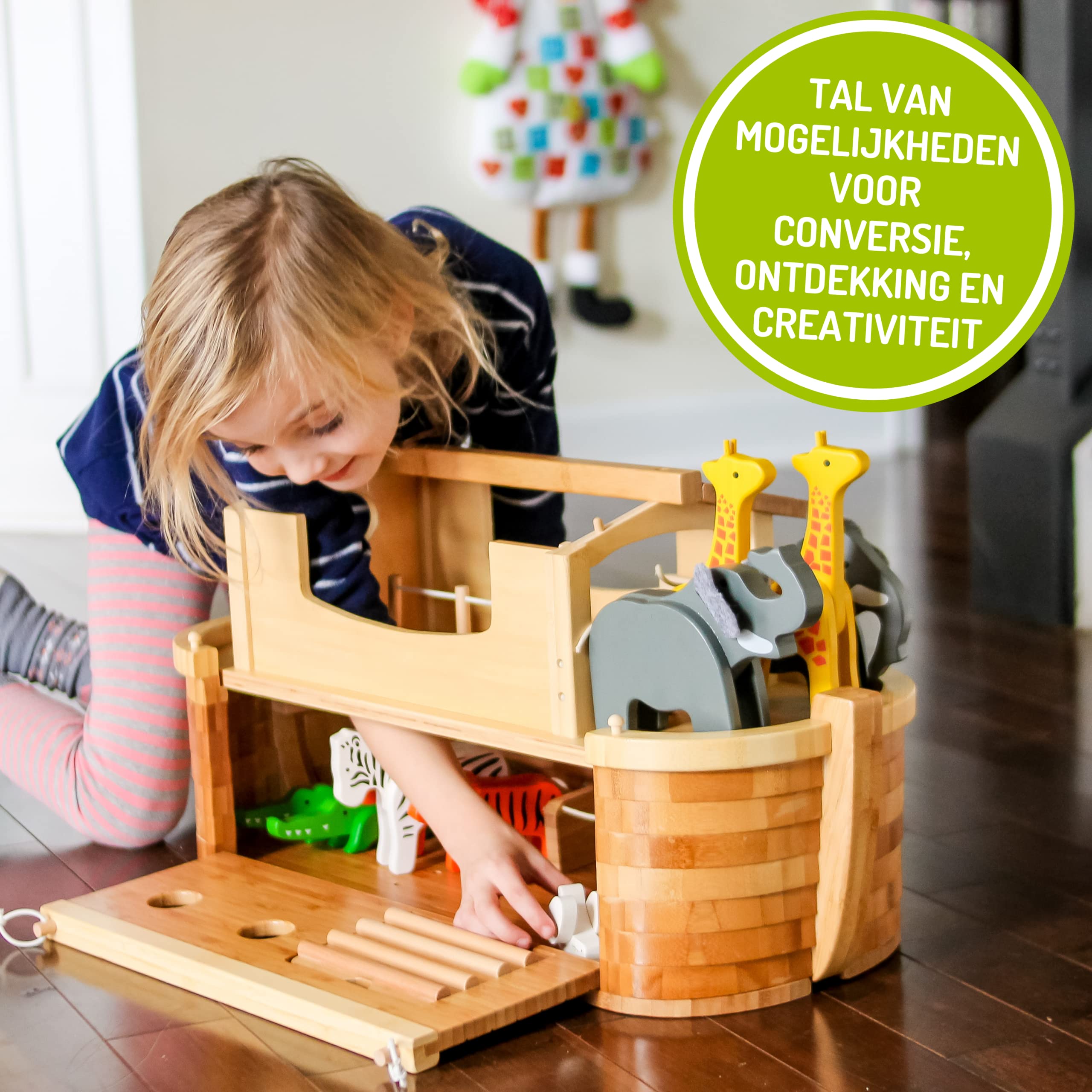 Everearth Arche Noah Jouet Boite à Formes Arche De Noé EverEarth